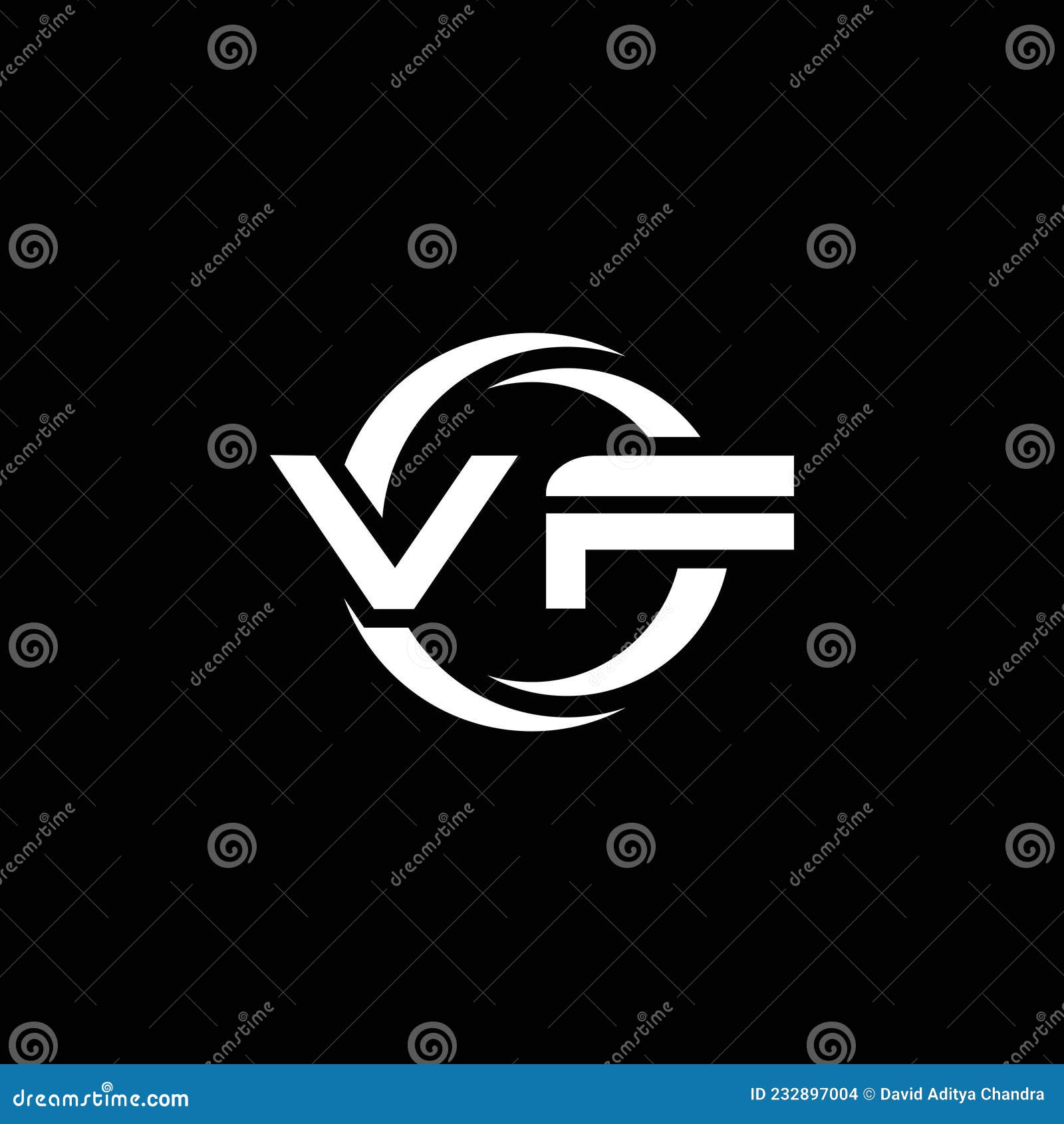 VF Logo Monogram Design Template Stock Vector - Illustration of graphic ...