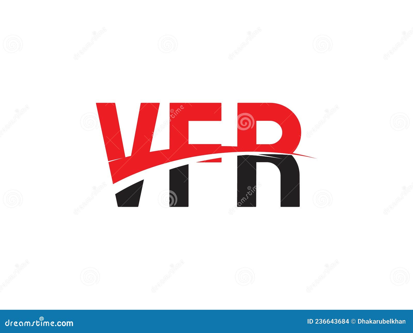 VFR Letter Initial Logo Design Vector Illustration Stock Vector ...