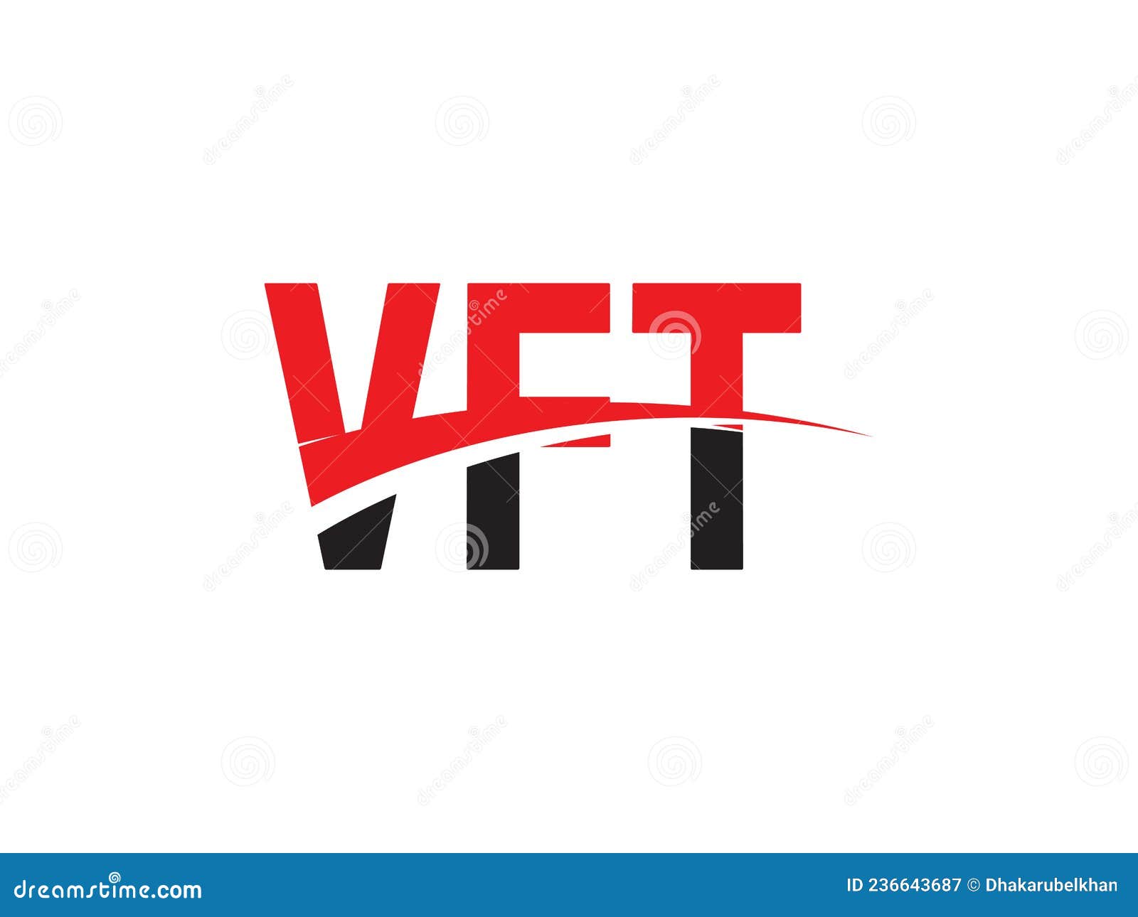 VFT Letter Initial Logo Design Vector Illustration Stock Vector ...