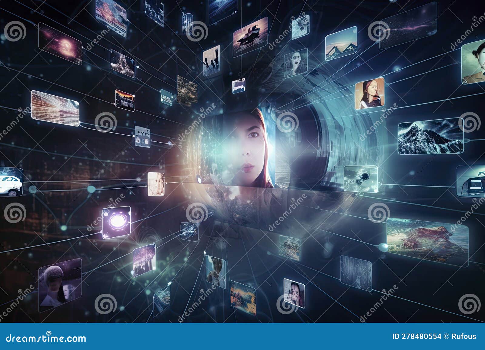 VFX Digitally Generated Background with Virtual Social Media Reality ...