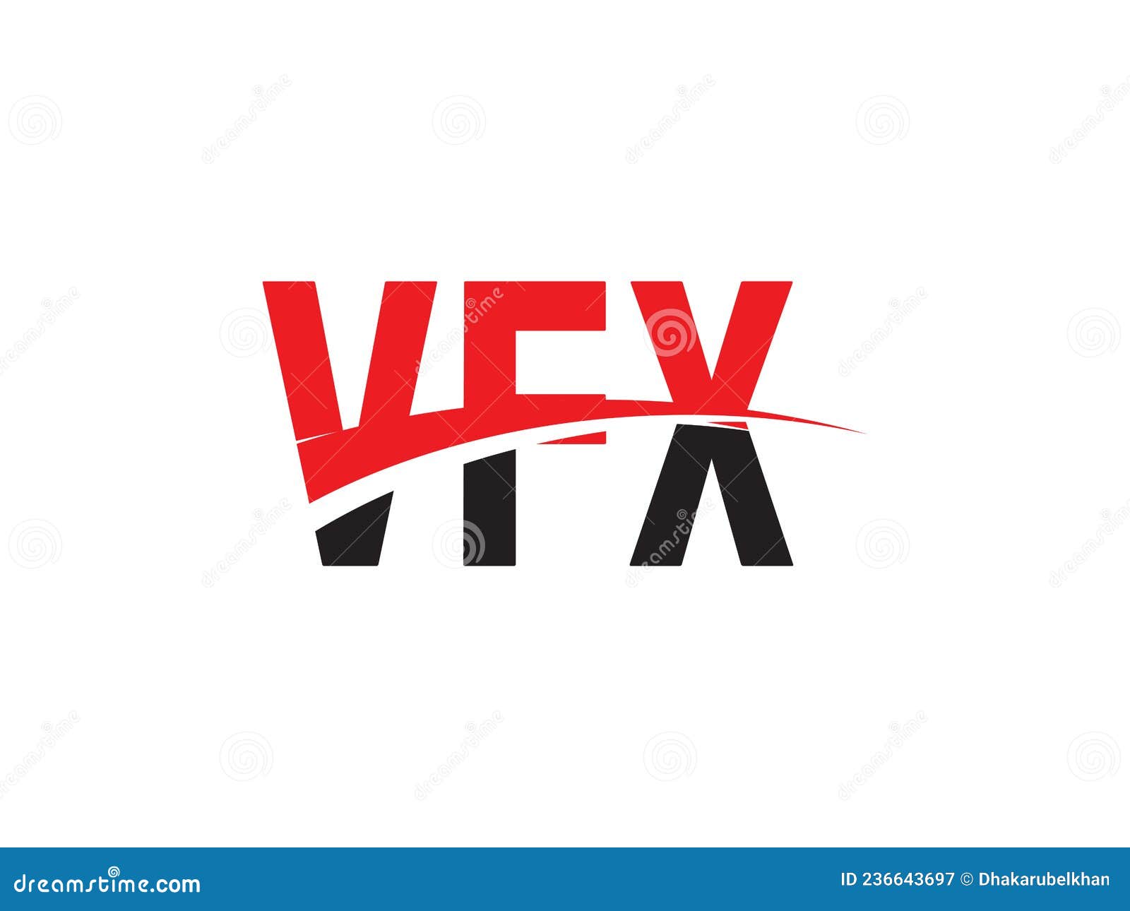 VFX Letter Initial Logo Design Vector Illustration Stock Vector ...
