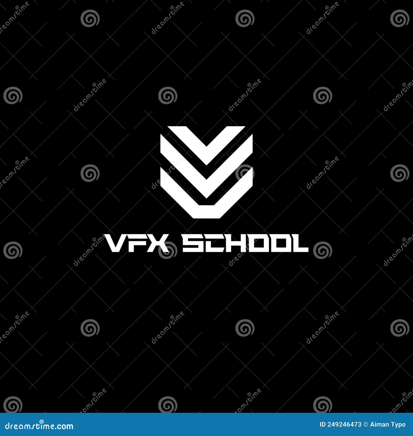 VFX School Logo Design Free Stock Illustration - Illustration of school ...