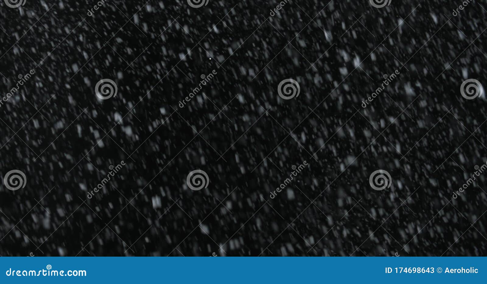 VFX Snowstorm on Black Screen Stock Video - Video of frost, black ...