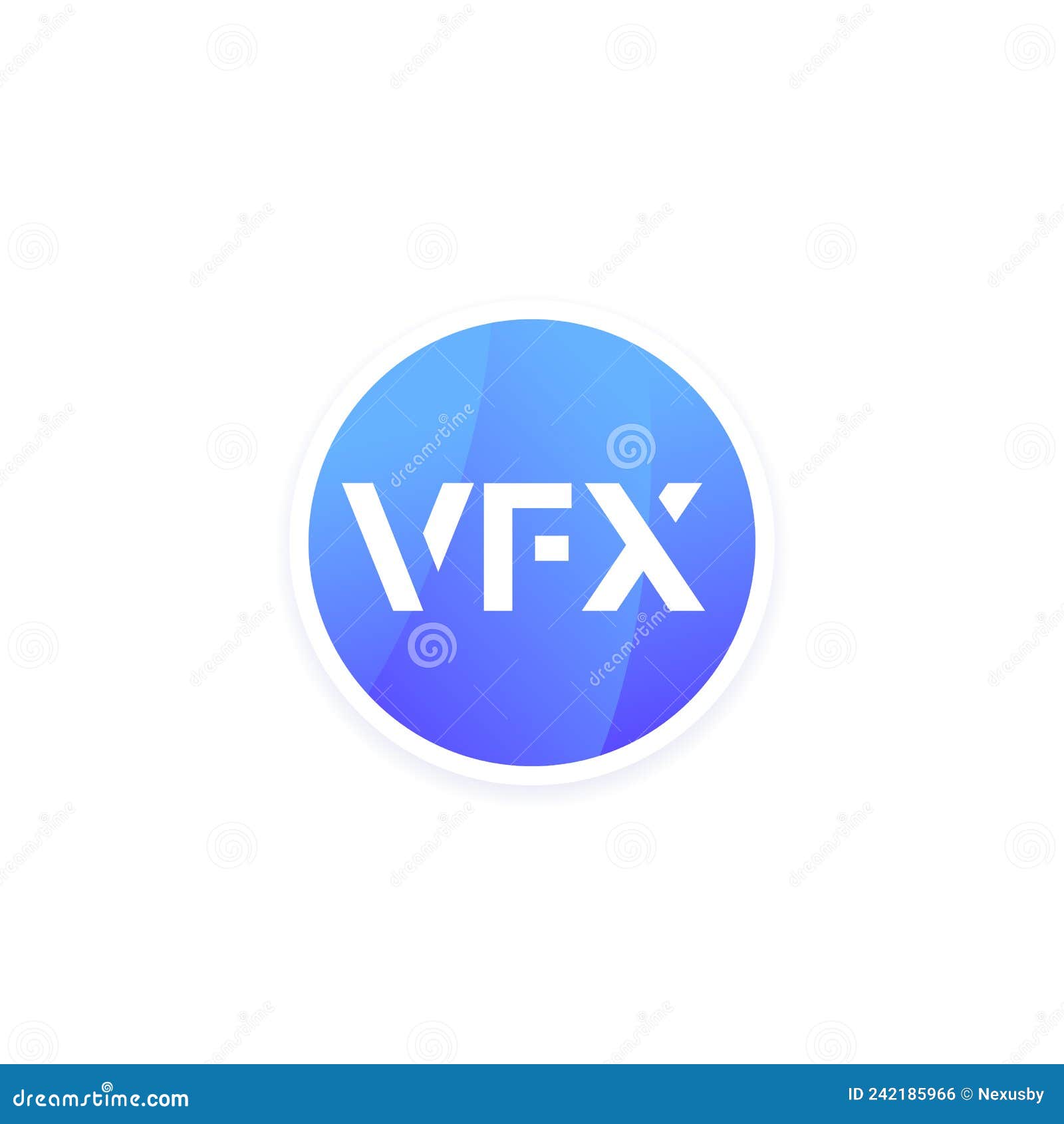 Vfx vector logo for apps stock vector. Illustration of sharp - 242185966