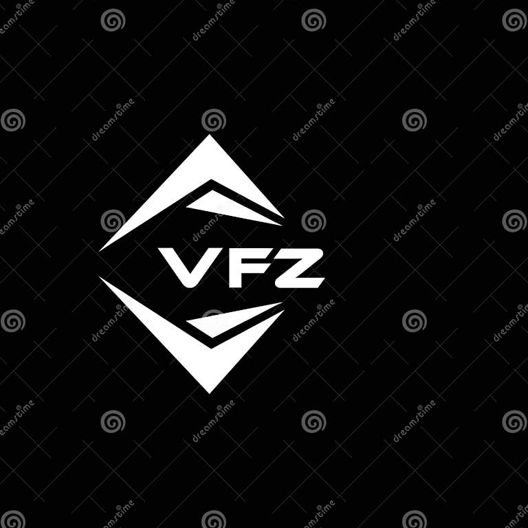 VFZ Abstract Technology Logo Design on Black Background. VFZ Creative ...
