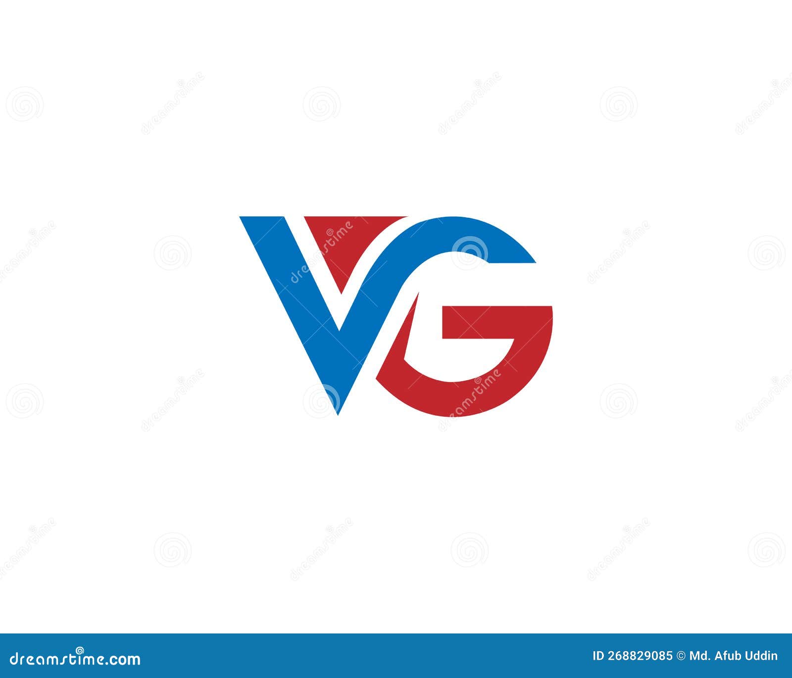 VG Logo Design Symbol stock vector. Illustration of abstract - 268829085