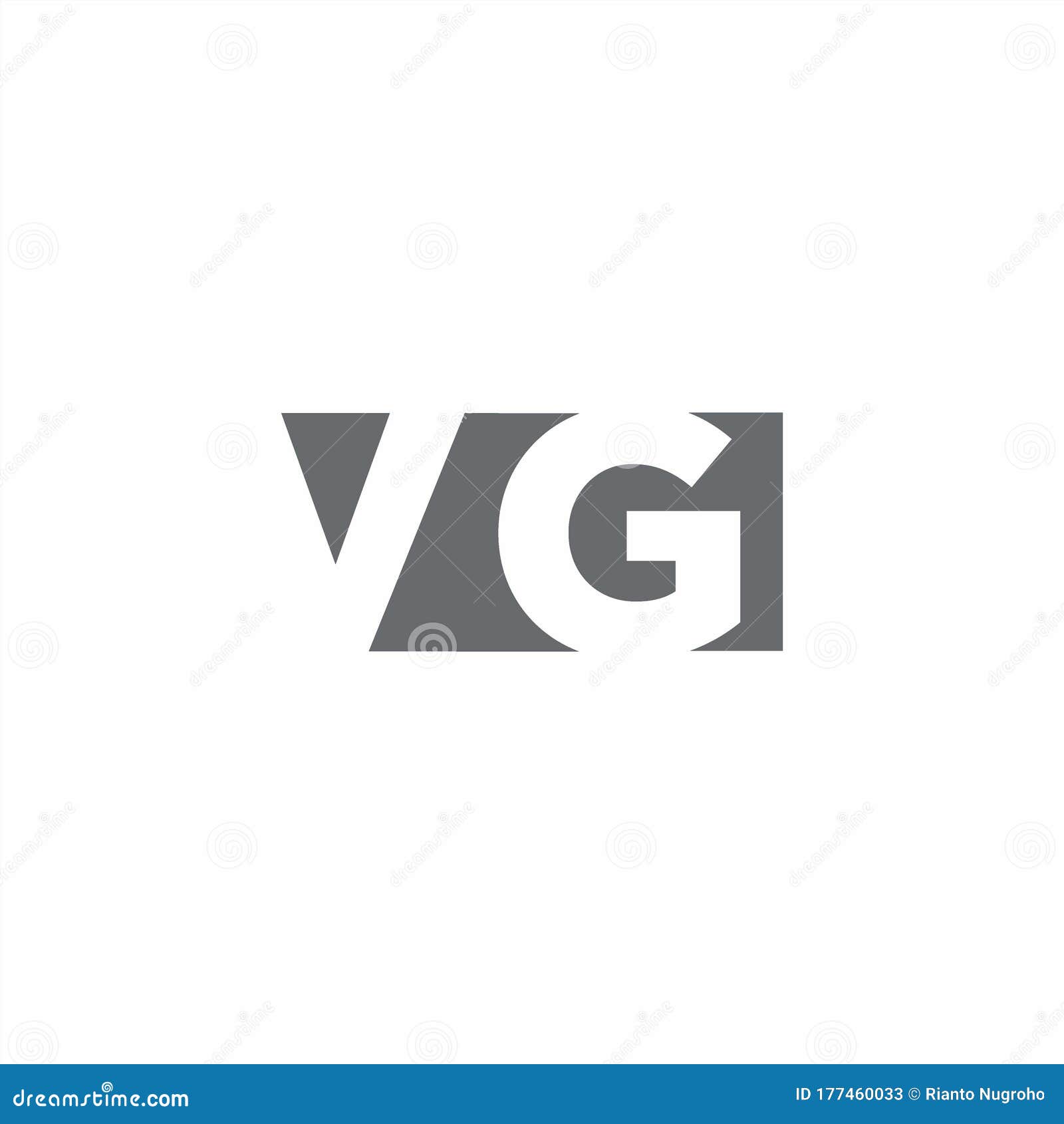 VG Logo Monogram with Negative Space Style Design Template Stock Vector ...