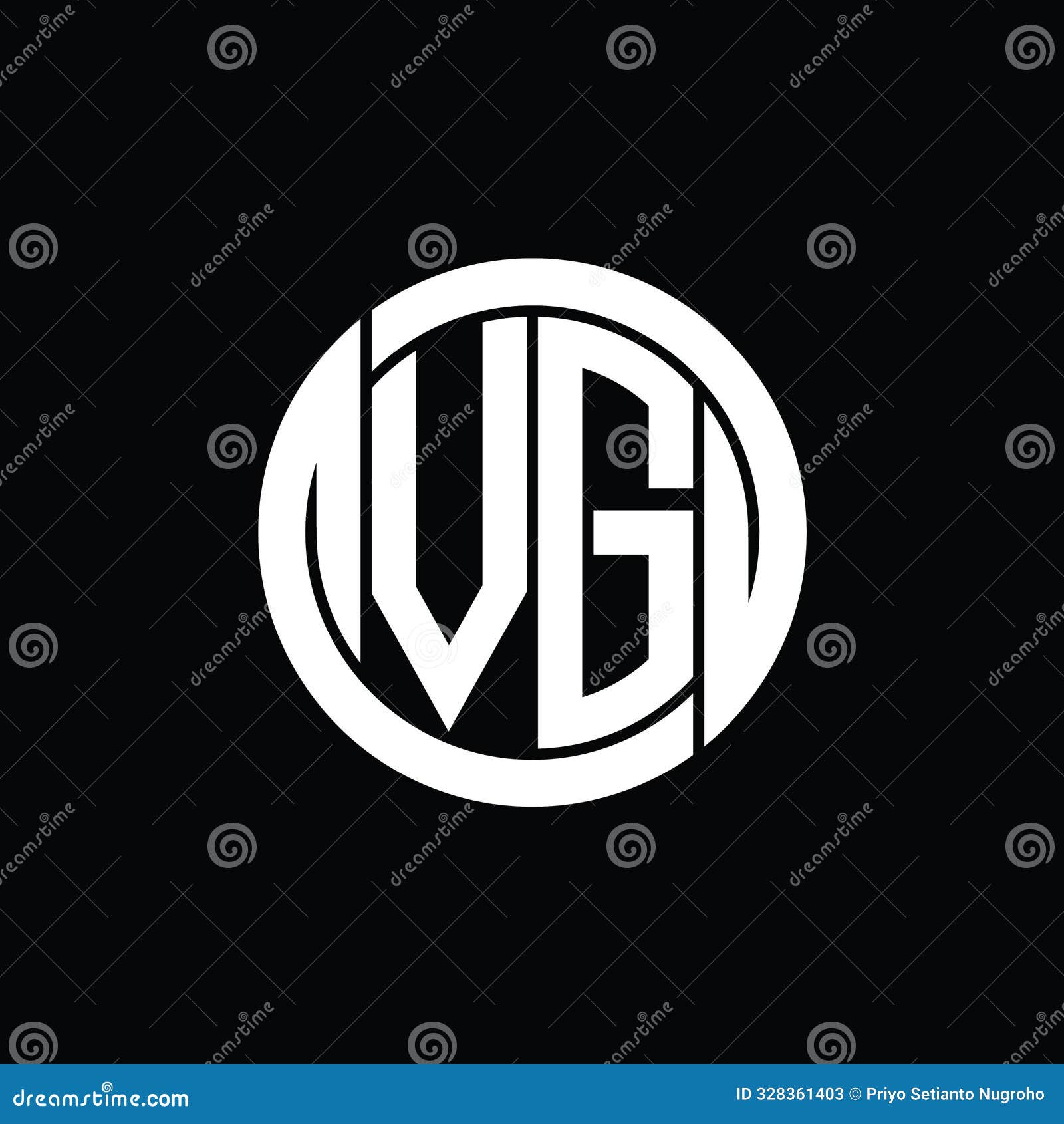 VG Logo Monogram Shield Inside Circle Shape Vector Images Design ...