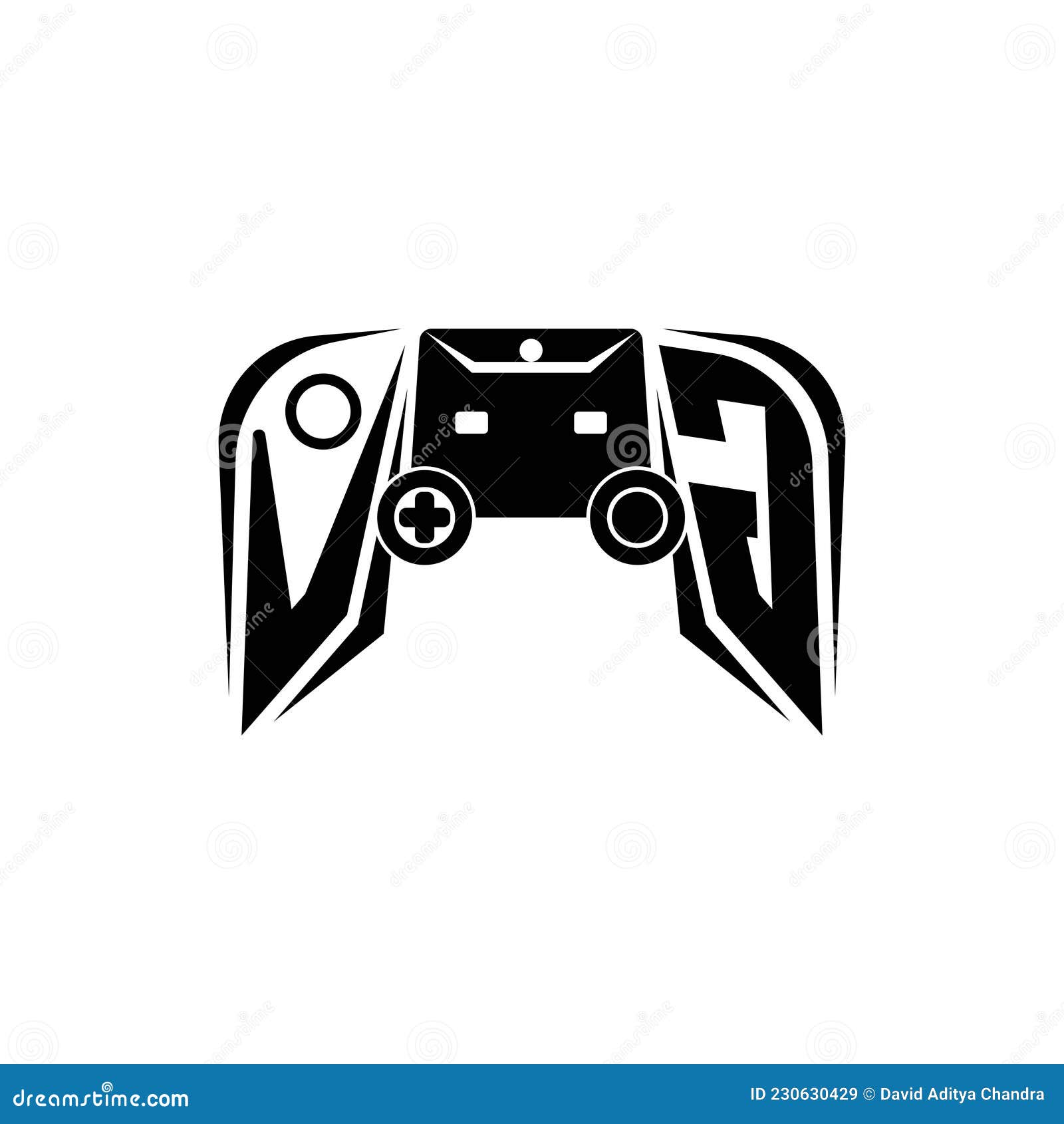 VG Monogram ESports Console Stock Vector - Illustration of abstract ...