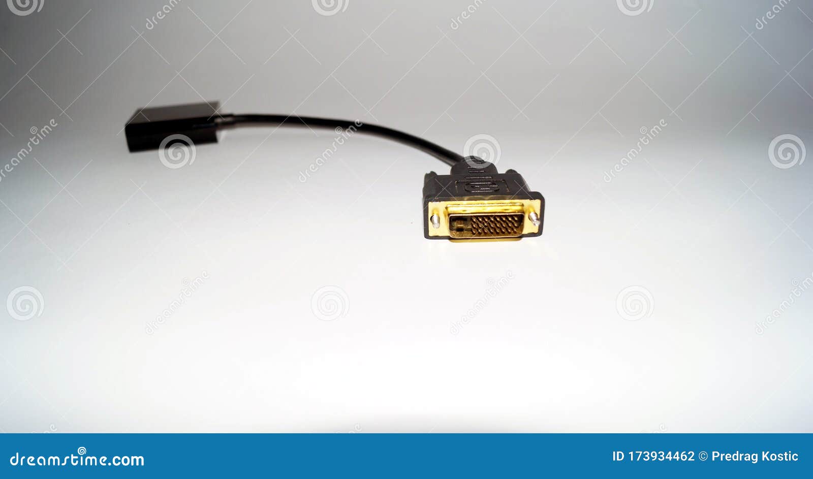 Vga Cable, for Connecting Graphics Card and Computer Stock Photo ...