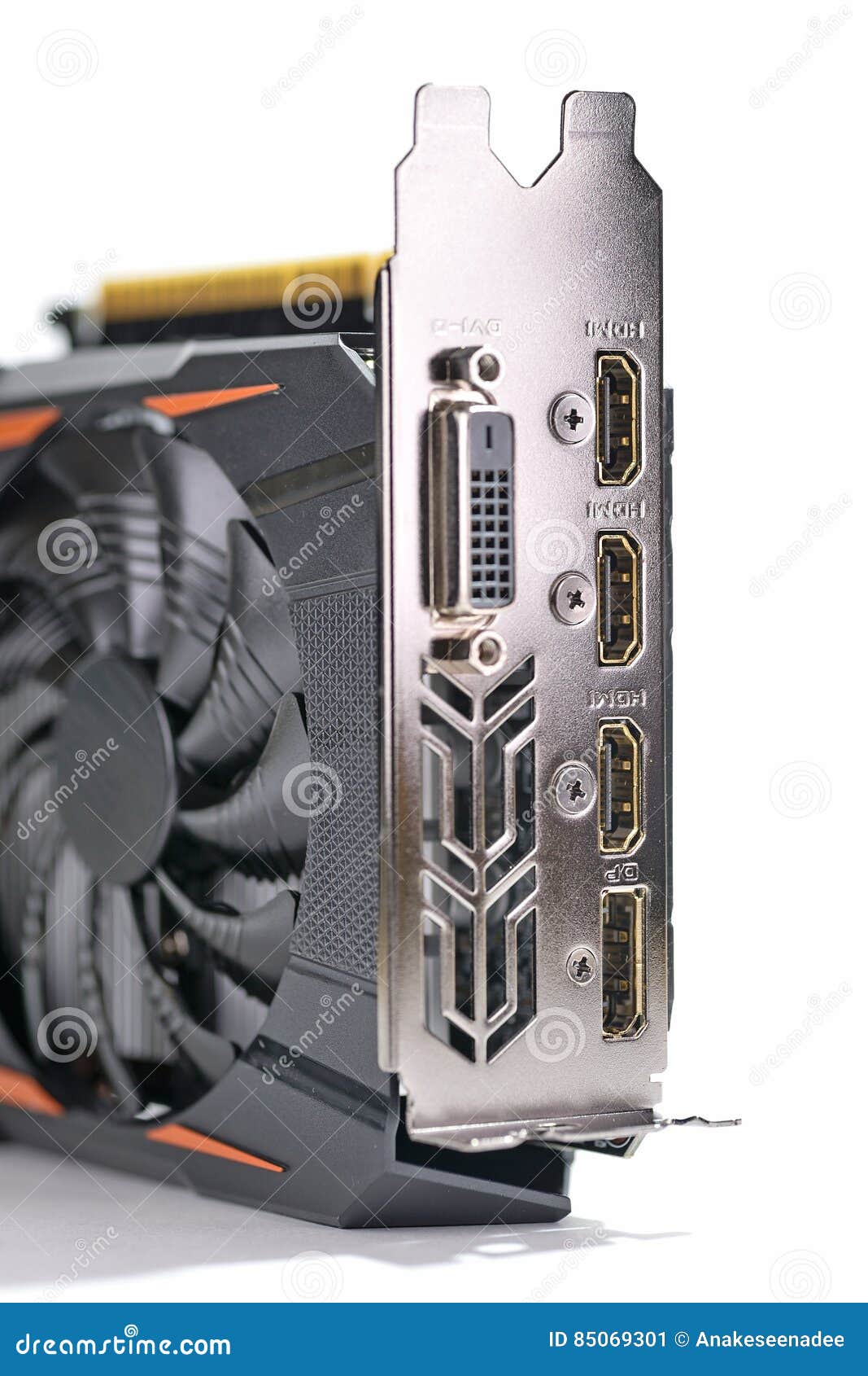 Vga card stock image. Image of black, integrated, technology - 85069301