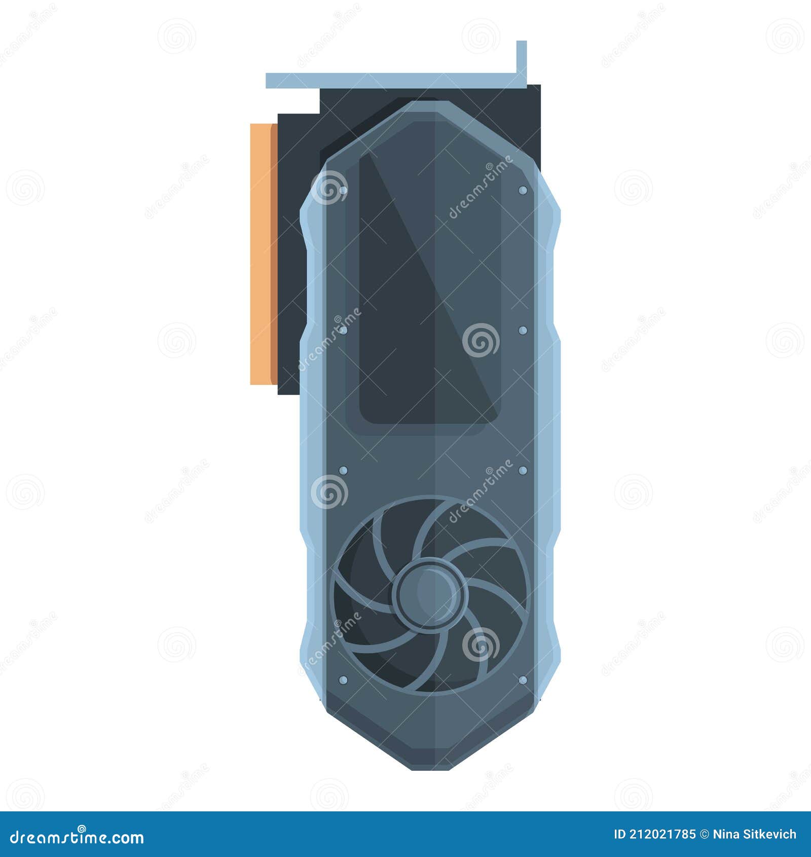 Vga Card Icon, Cartoon Style Stock Vector - Illustration of hardware ...