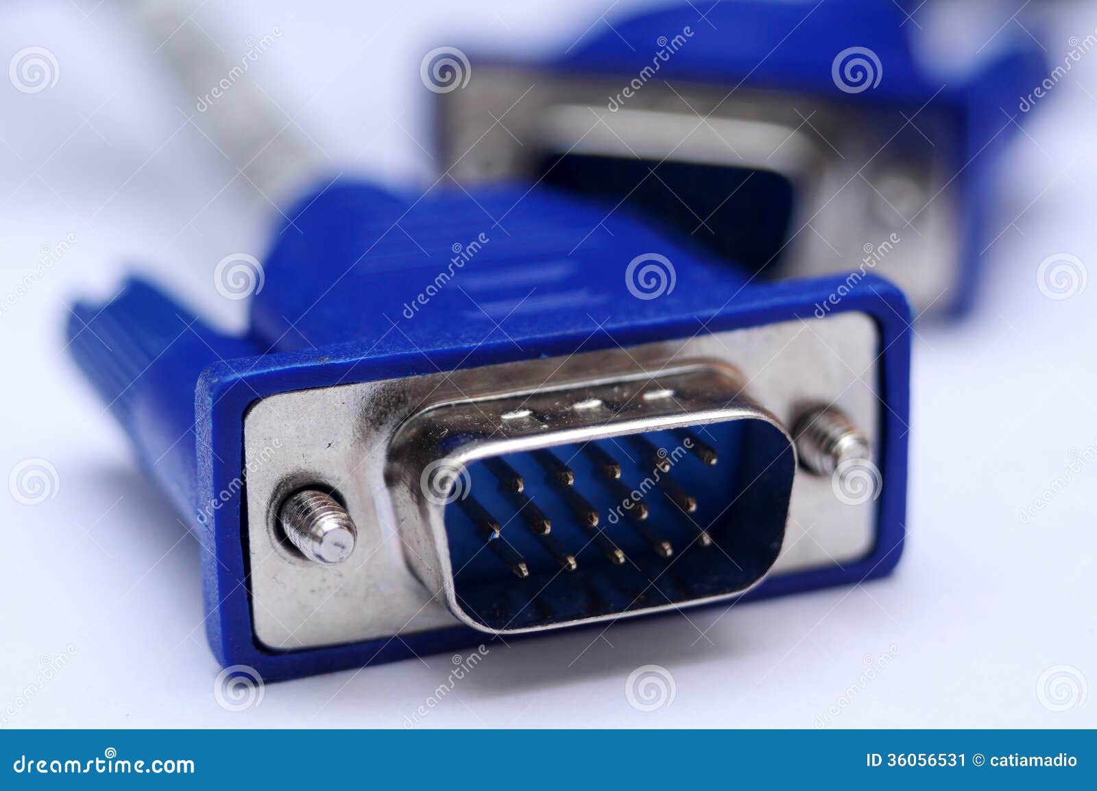 Vga connector stock image. Image of port, pins, industry - 36056531