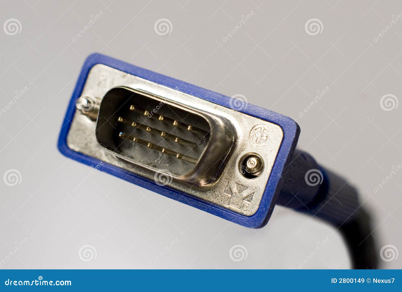 VGA Connector On White Royalty Free Stock Images - Image: 2800149