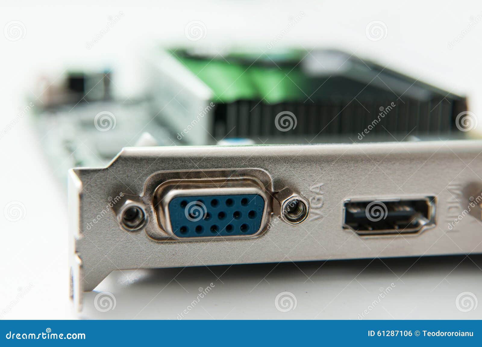 Vga input detail stock photo. Image of fast, drive, input - 61287106