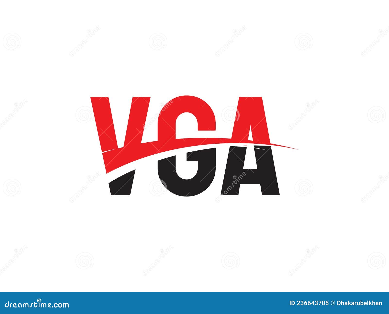 VGA Letter Initial Logo Design Vector Illustration Stock Vector ...