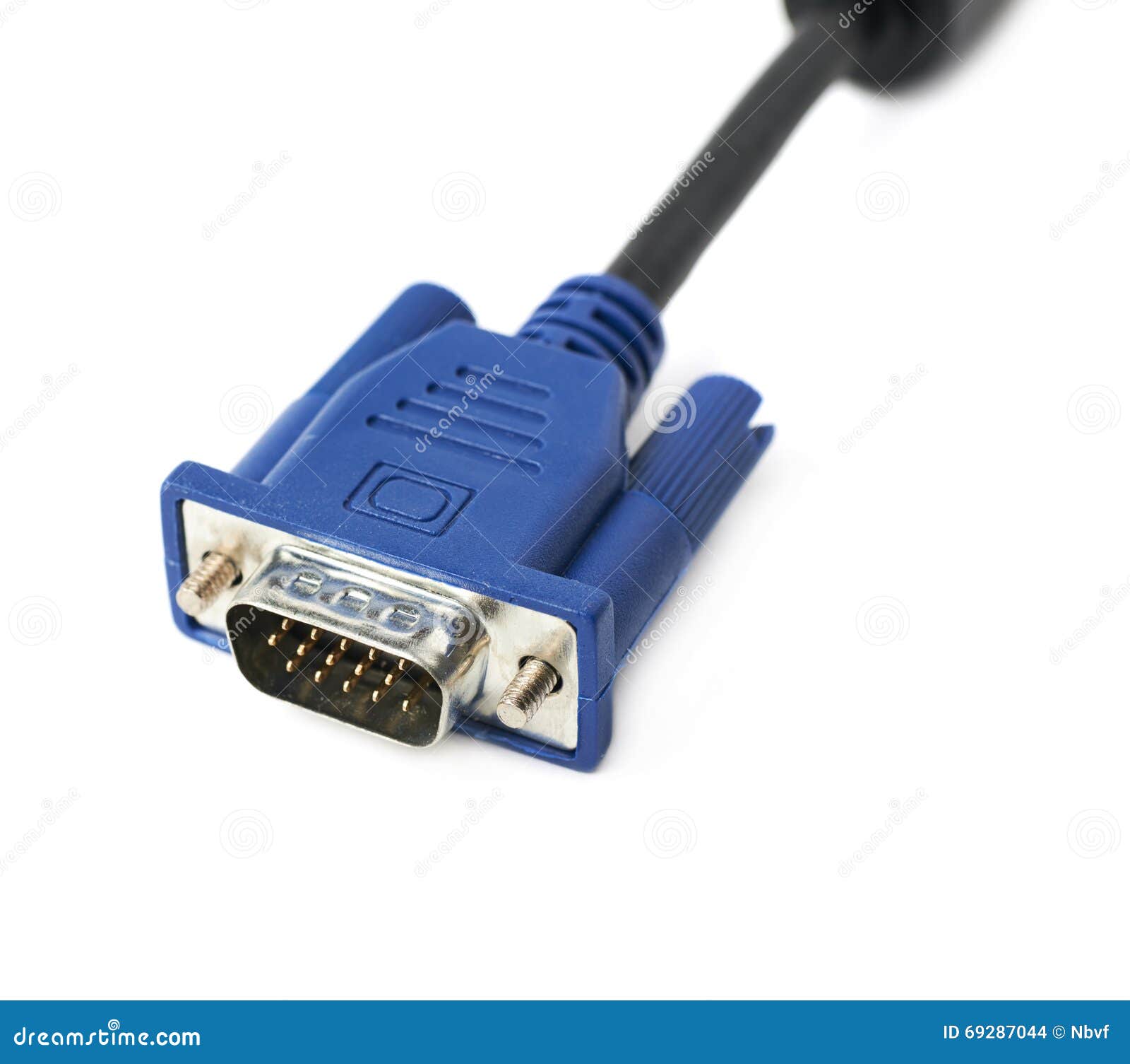 VGA male cable connector stock photo. Image of outlet - 69287044
