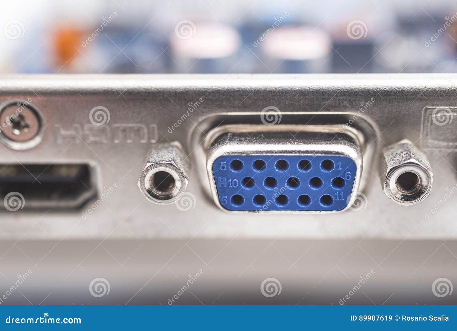 VGA port stock image. Image of closeup, technical, equipment - 89907619