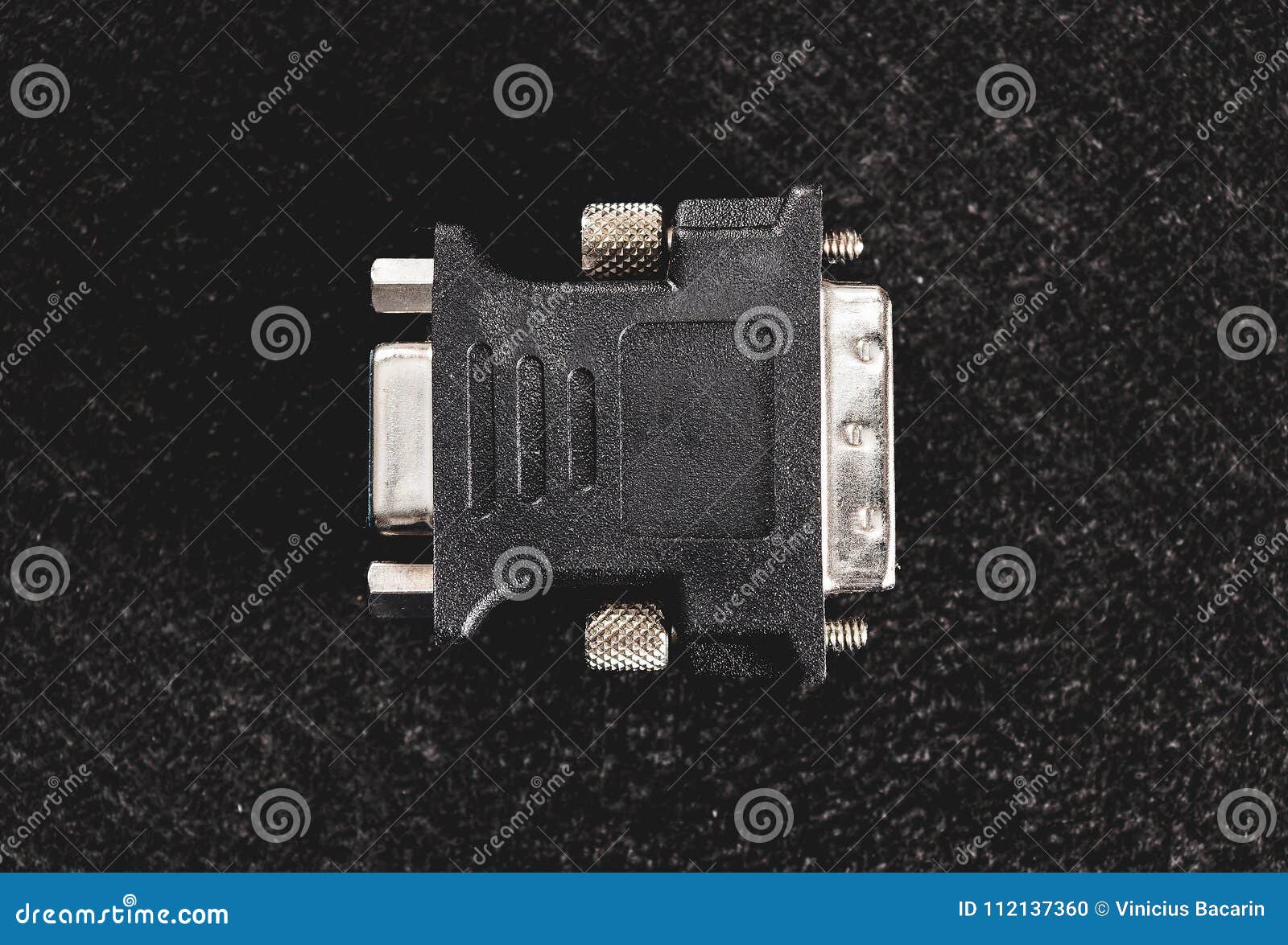 VGA To DVI Adapter for Old Monitors Stock Photo - Image of plug ...