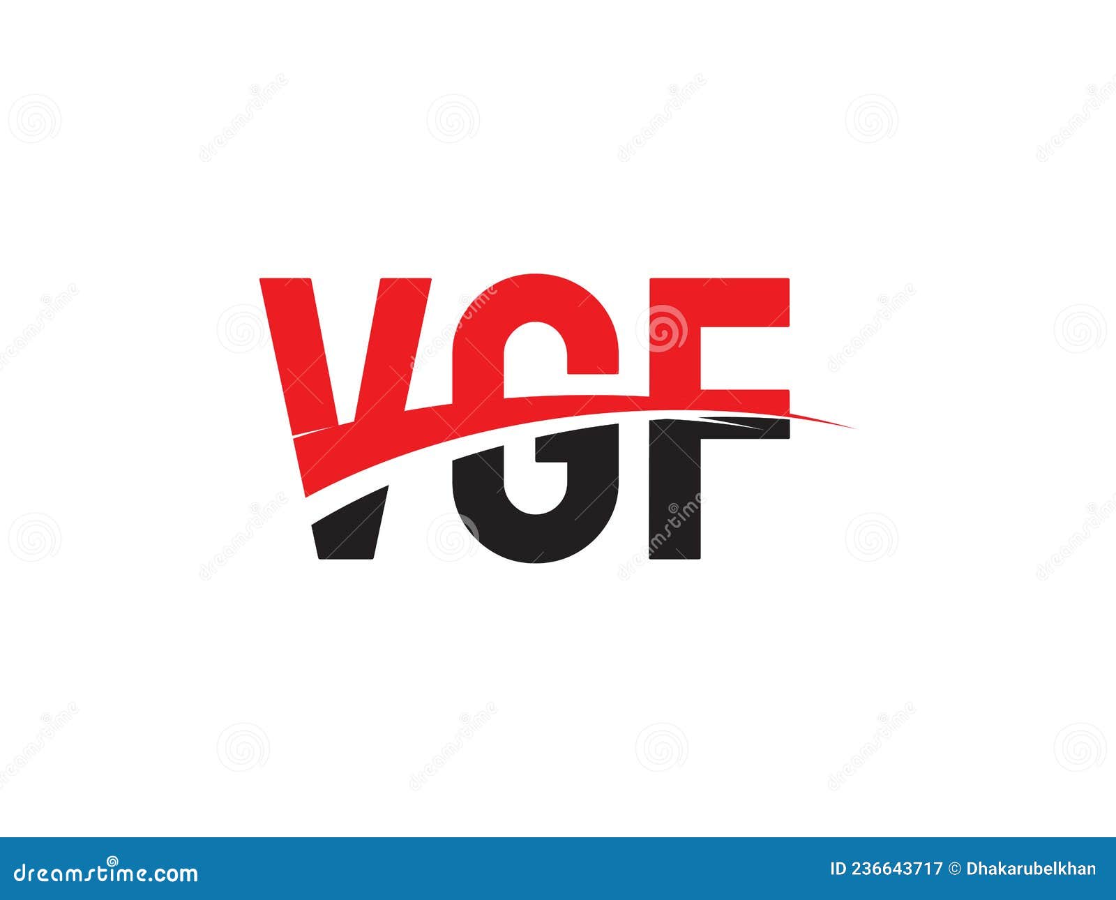 VGF Letter Initial Logo Design Vector Illustration Stock Vector ...