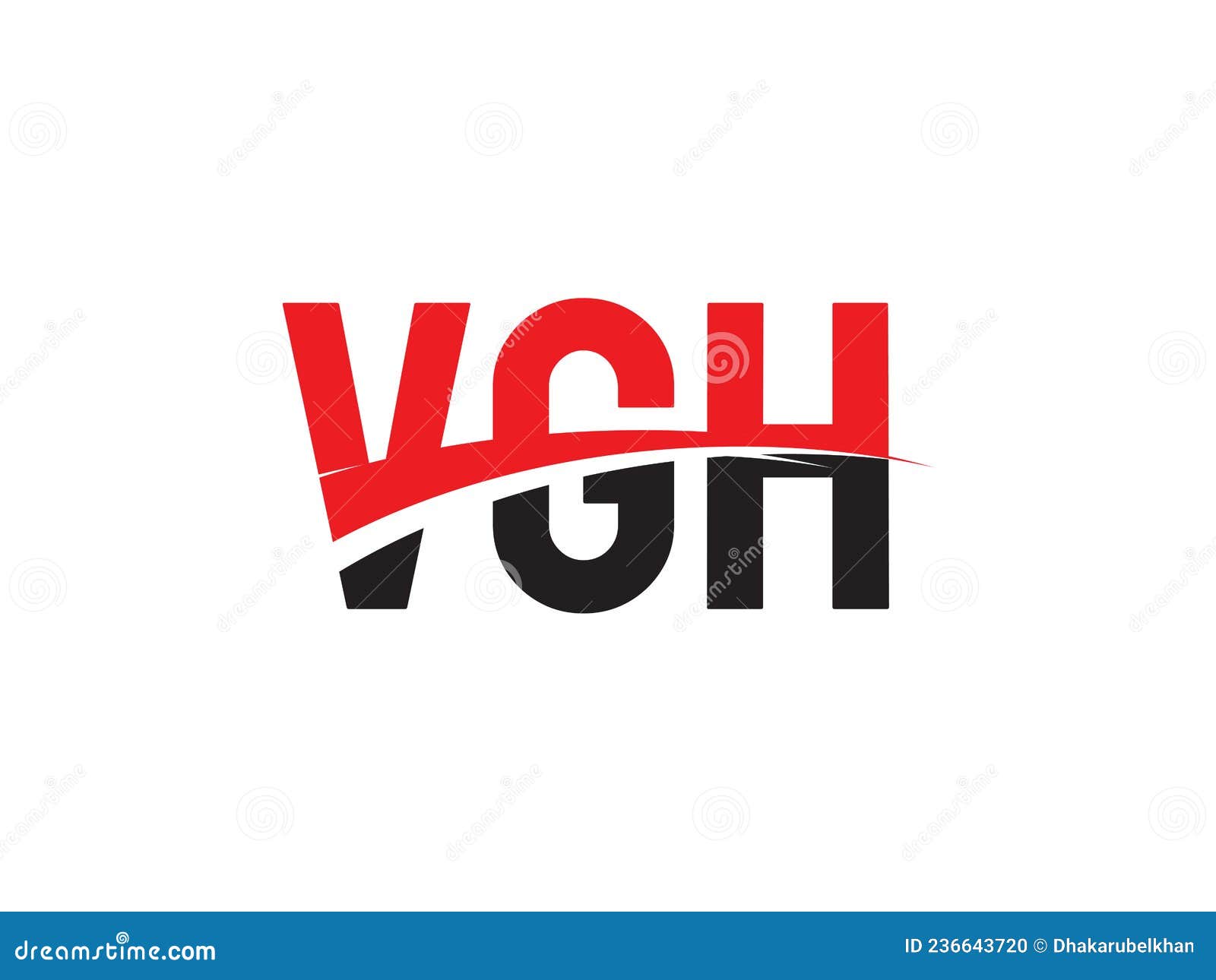 VGH Letter Initial Logo Design Vector Illustration Stock Vector ...