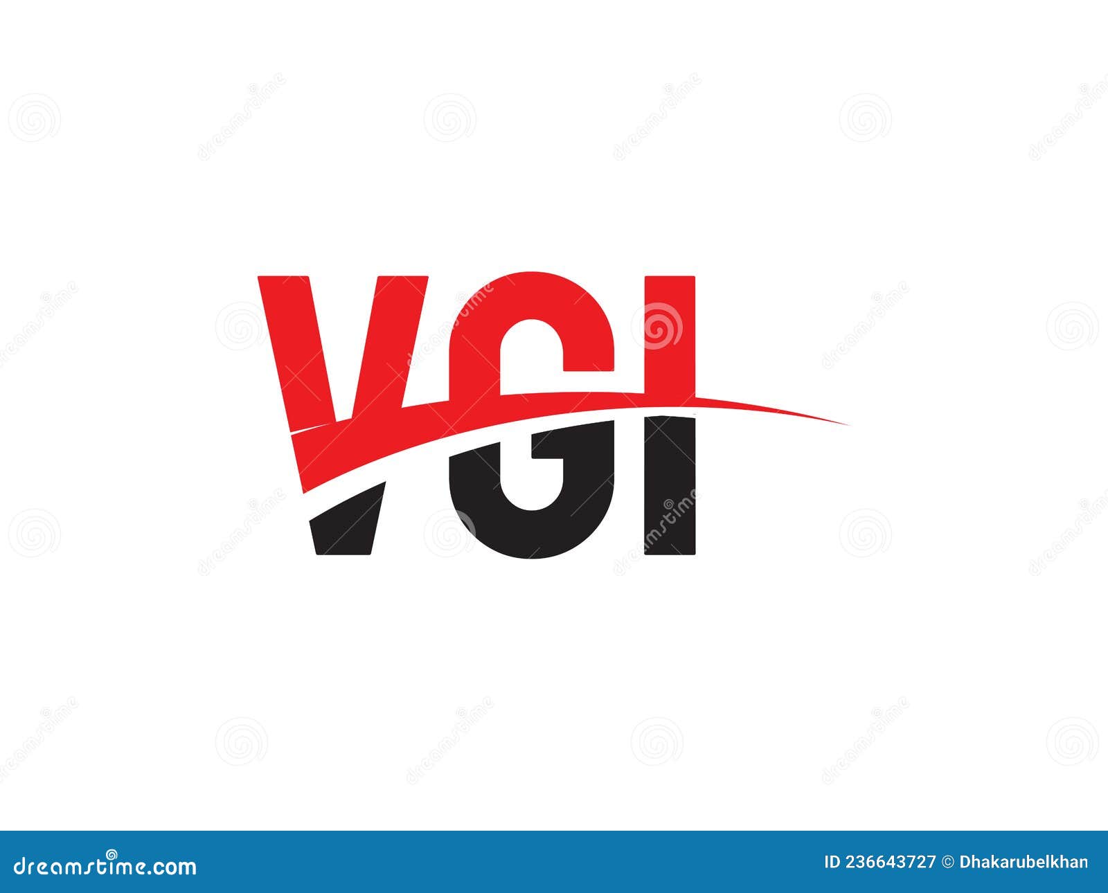 VGI Letter Initial Logo Design Vector Illustration Stock Vector ...