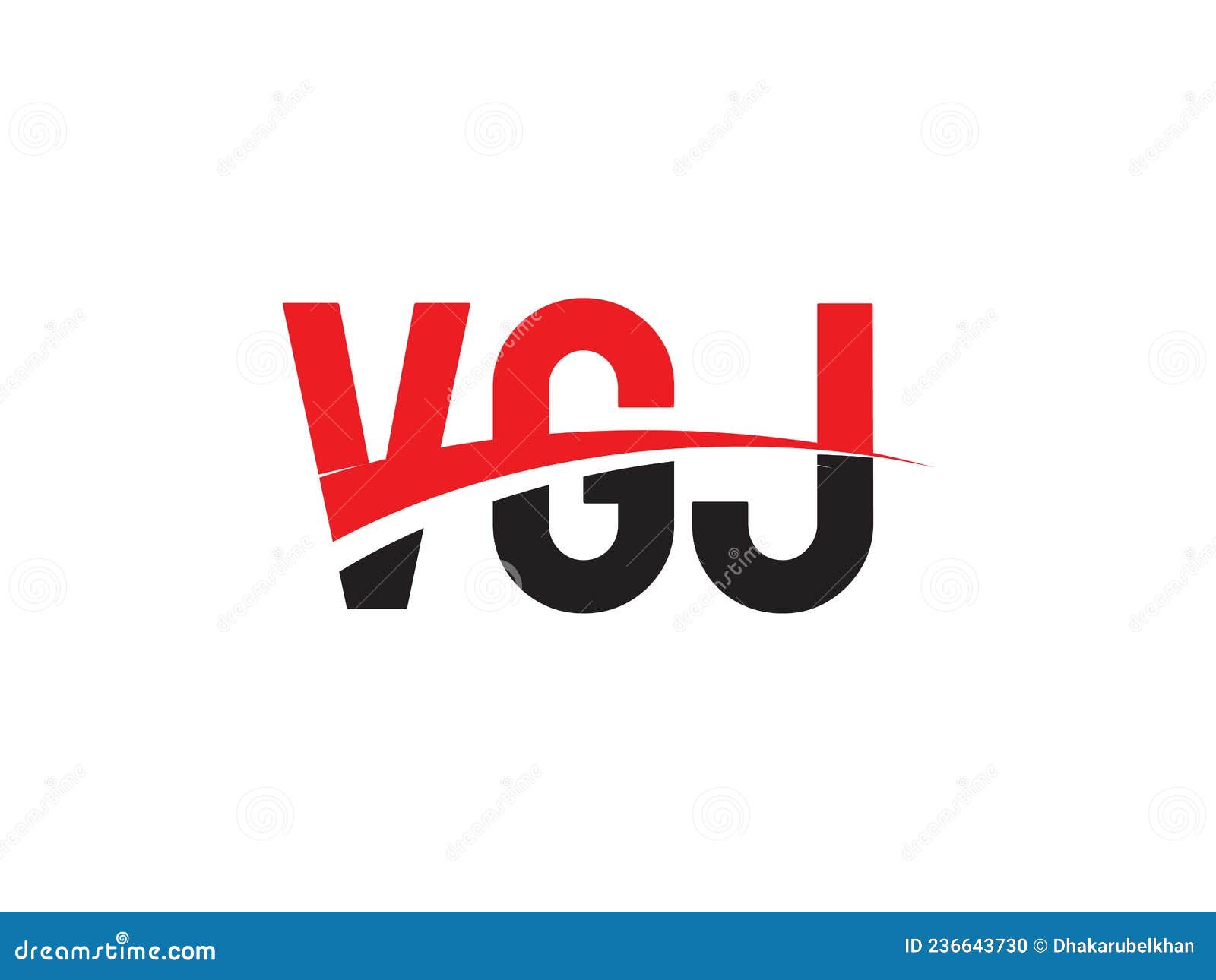 VGJ Letter Initial Logo Design Vector Illustration Stock Vector ...
