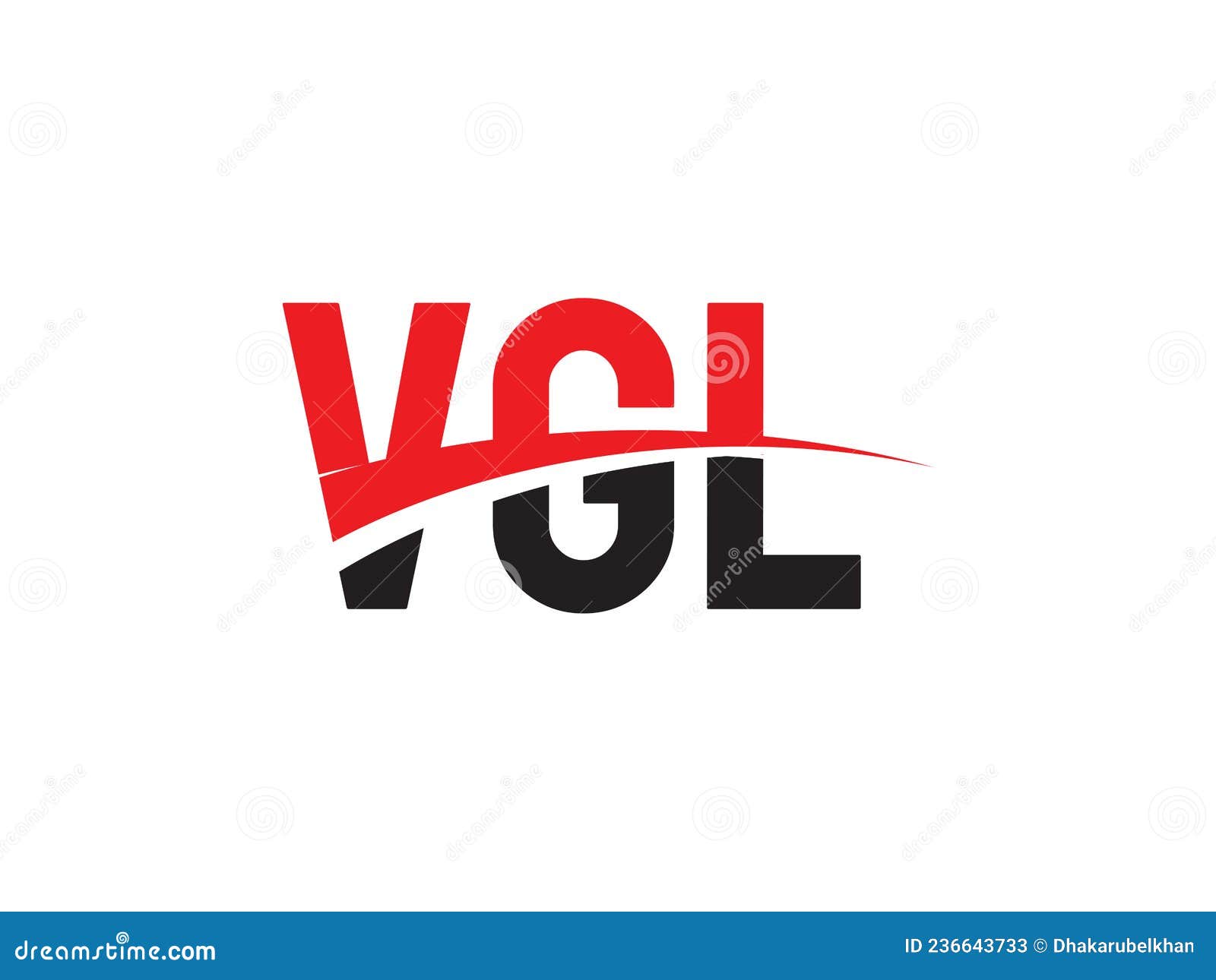 VGL Letter Initial Logo Design Vector Illustration Stock Vector ...