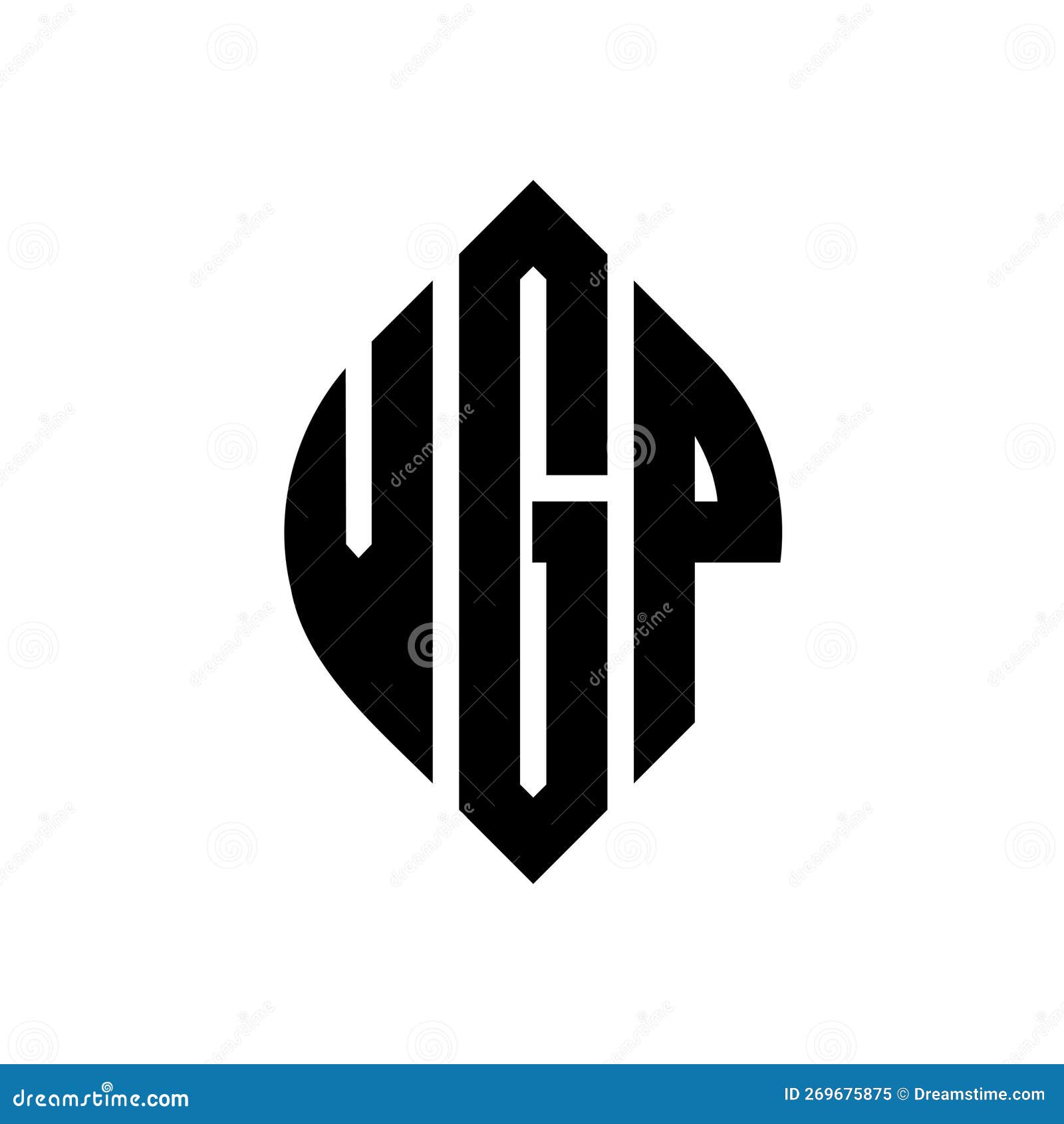 VGP Circle Letter Logo Design with Circle and Ellipse Shape. VGP ...