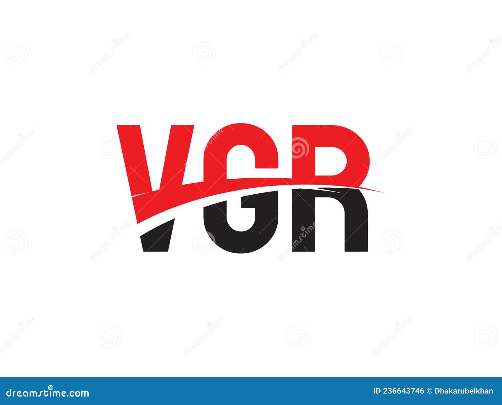 VGR Letter Initial Logo Design Vector Illustration Stock Vector ...