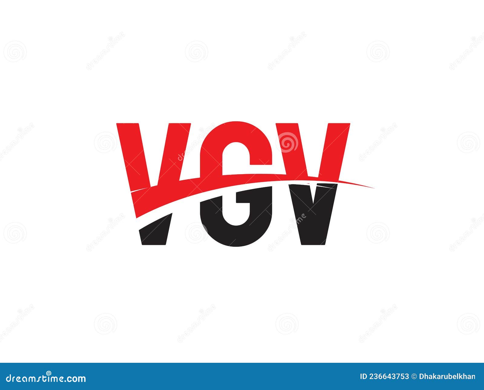 VGV Letter Initial Logo Design Vector Illustration Stock Vector ...