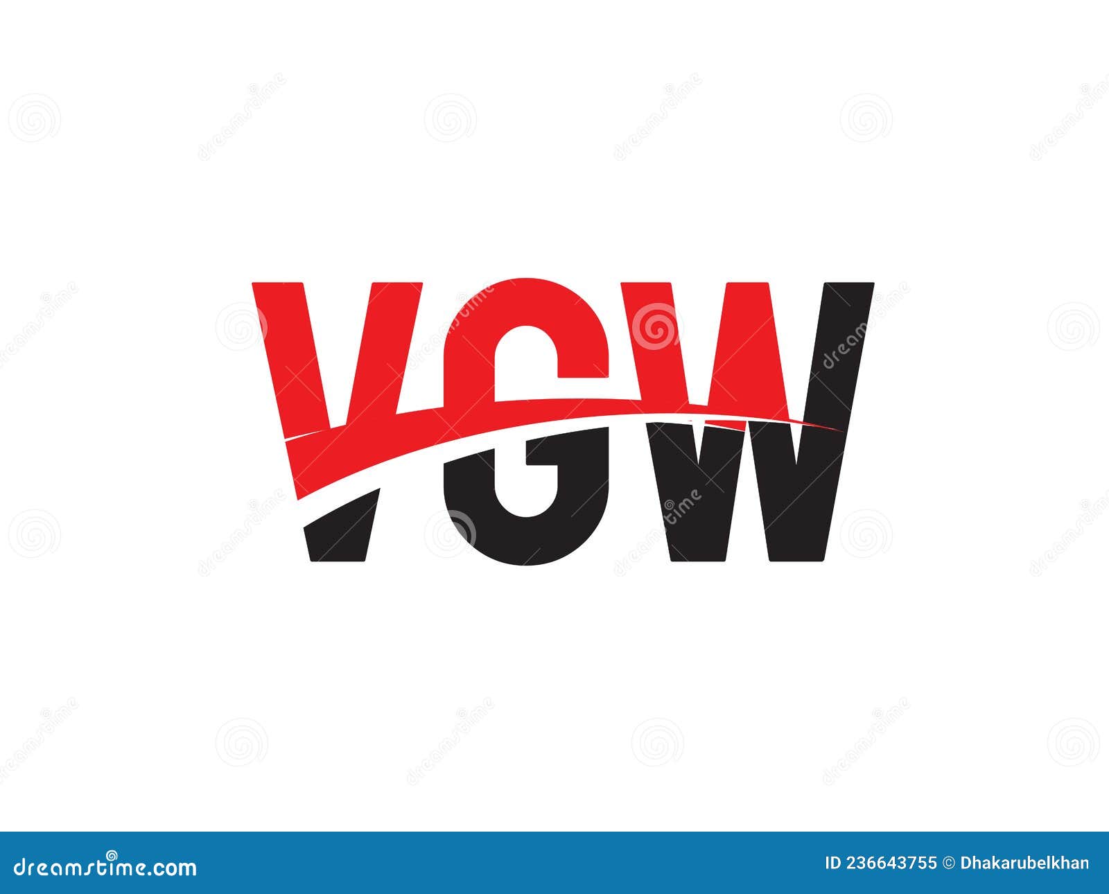 VGW Letter Initial Logo Design Vector Illustration Stock Vector ...