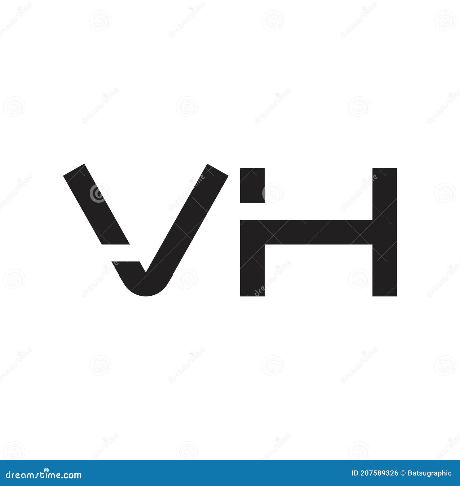 Vh Initial Letter Vector Logo Icon Stock Vector - Illustration of ...