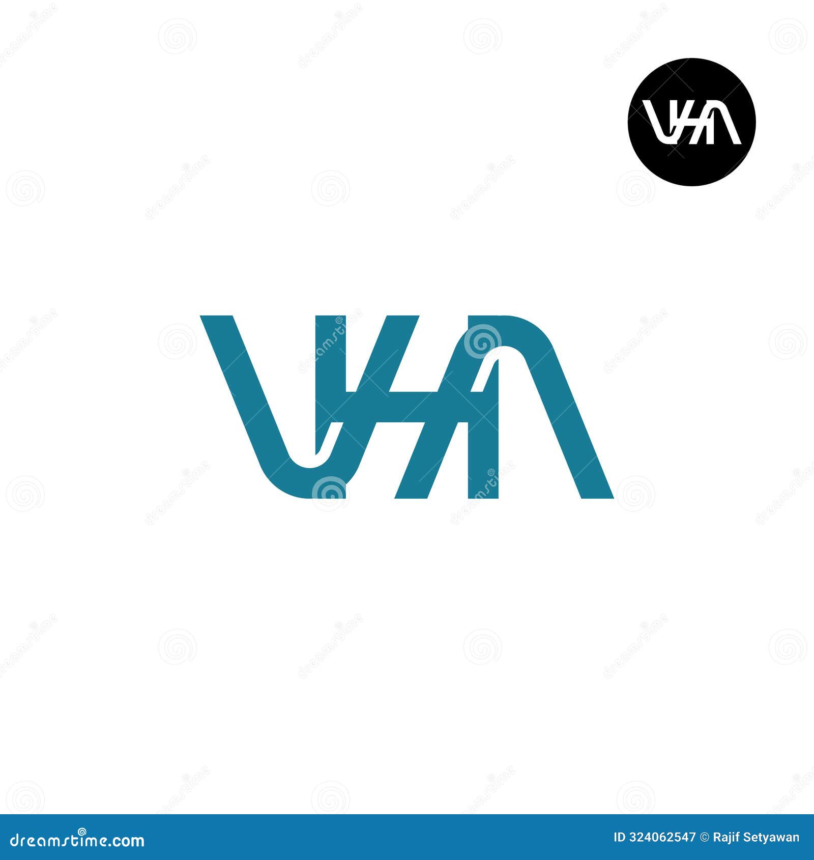 VHA Logo Letter Monogram Design Stock Vector - Illustration of ...