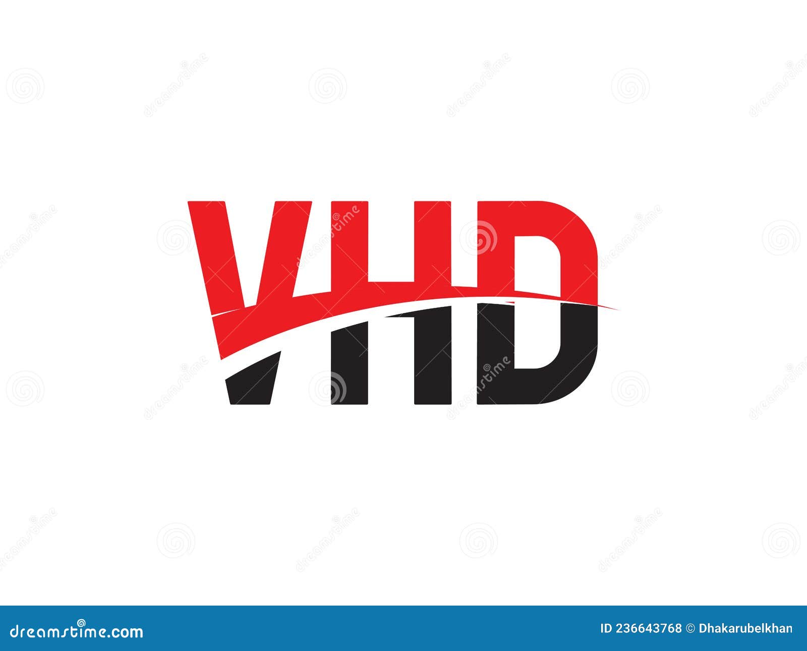 VHD Letter Initial Logo Design Vector Illustration Stock Vector ...