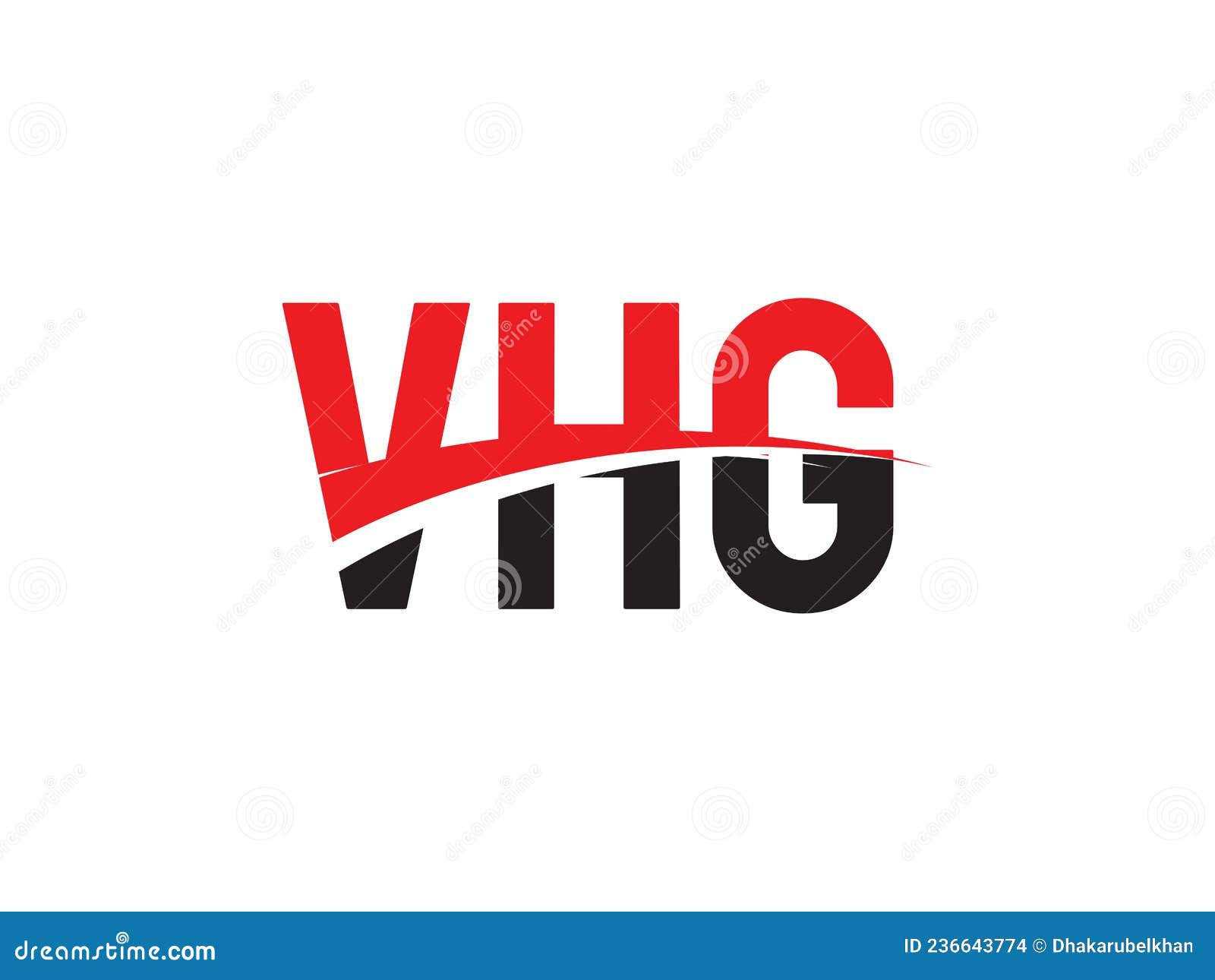 VHG Letter Initial Logo Design Vector Illustration Stock Vector ...