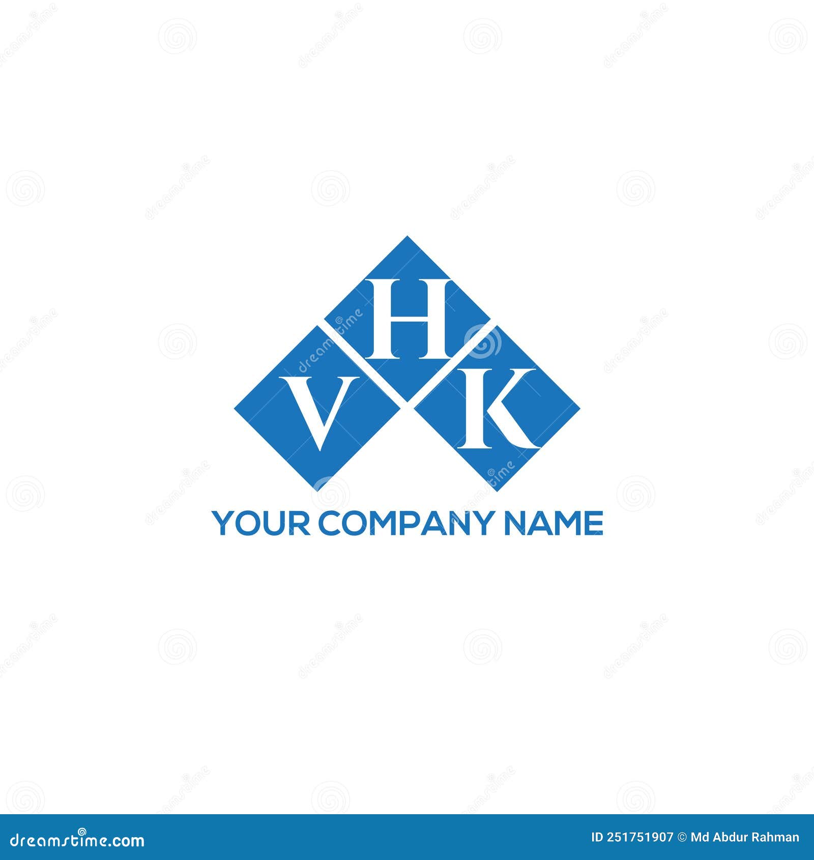 VHK Letter Logo Design on WHITE Background. VHK Creative Initials ...