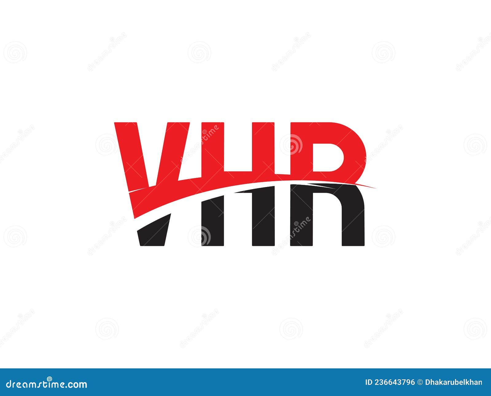VHR Letter Initial Logo Design Vector Illustration Stock Vector ...