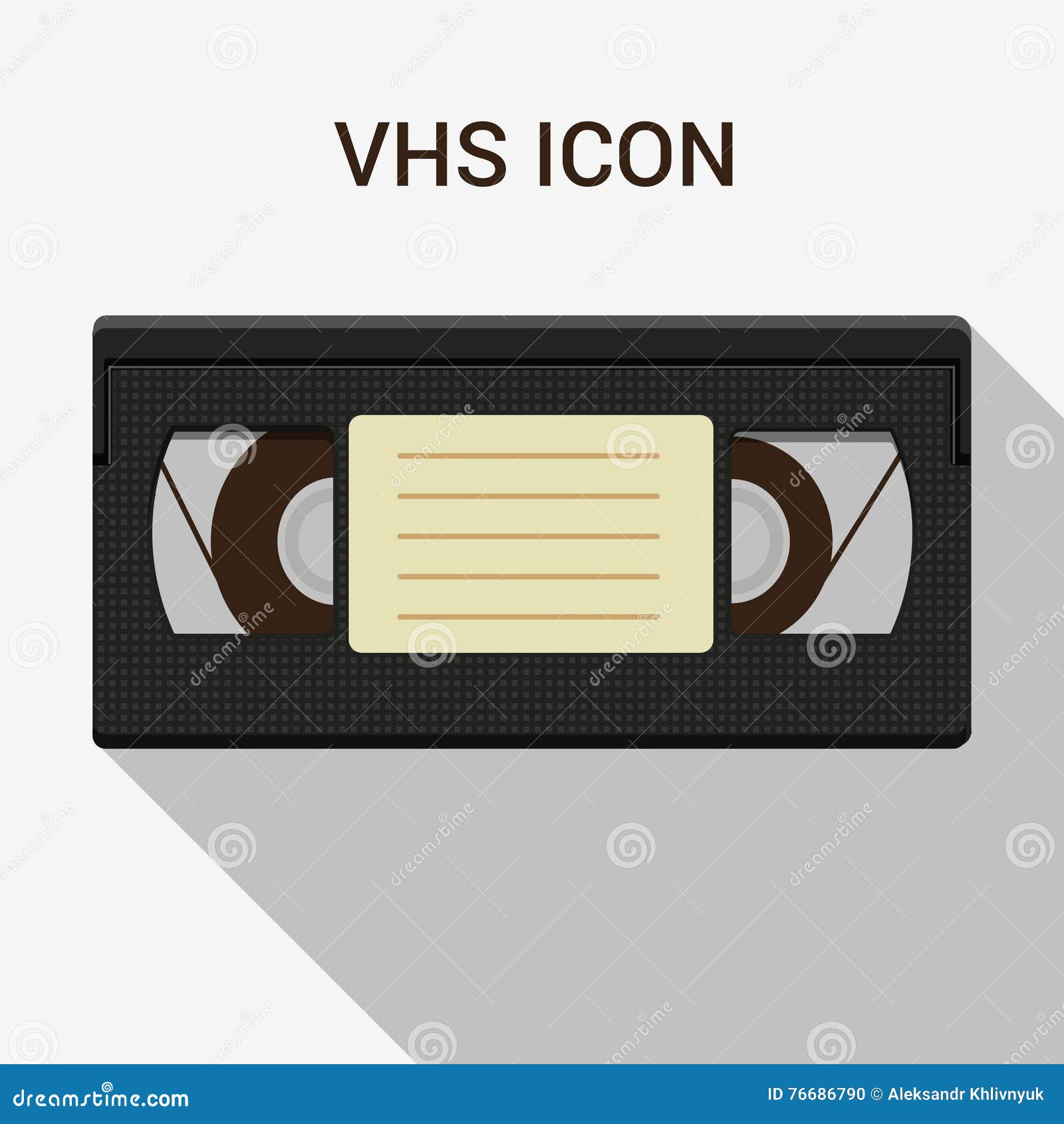 VHS-band Vlak Pictogram stock illustratie. Illustration of magnetisch ...