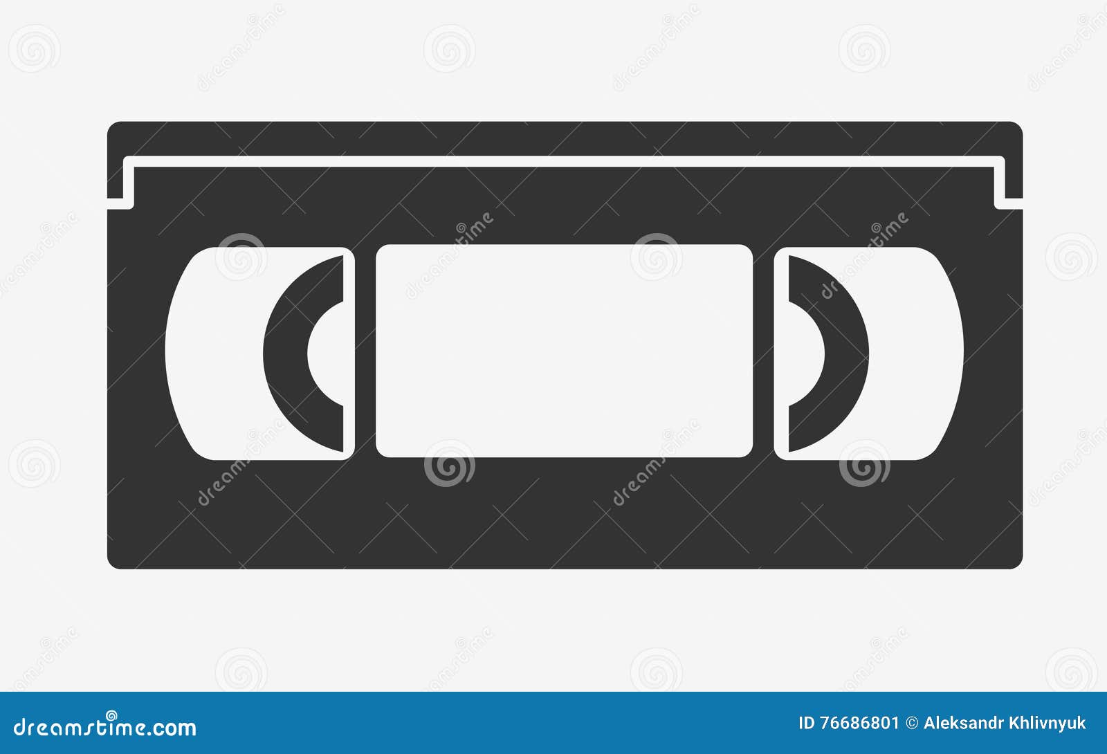 VHS-band Vlak Pictogram stock illustratie. Illustration of verouderd ...