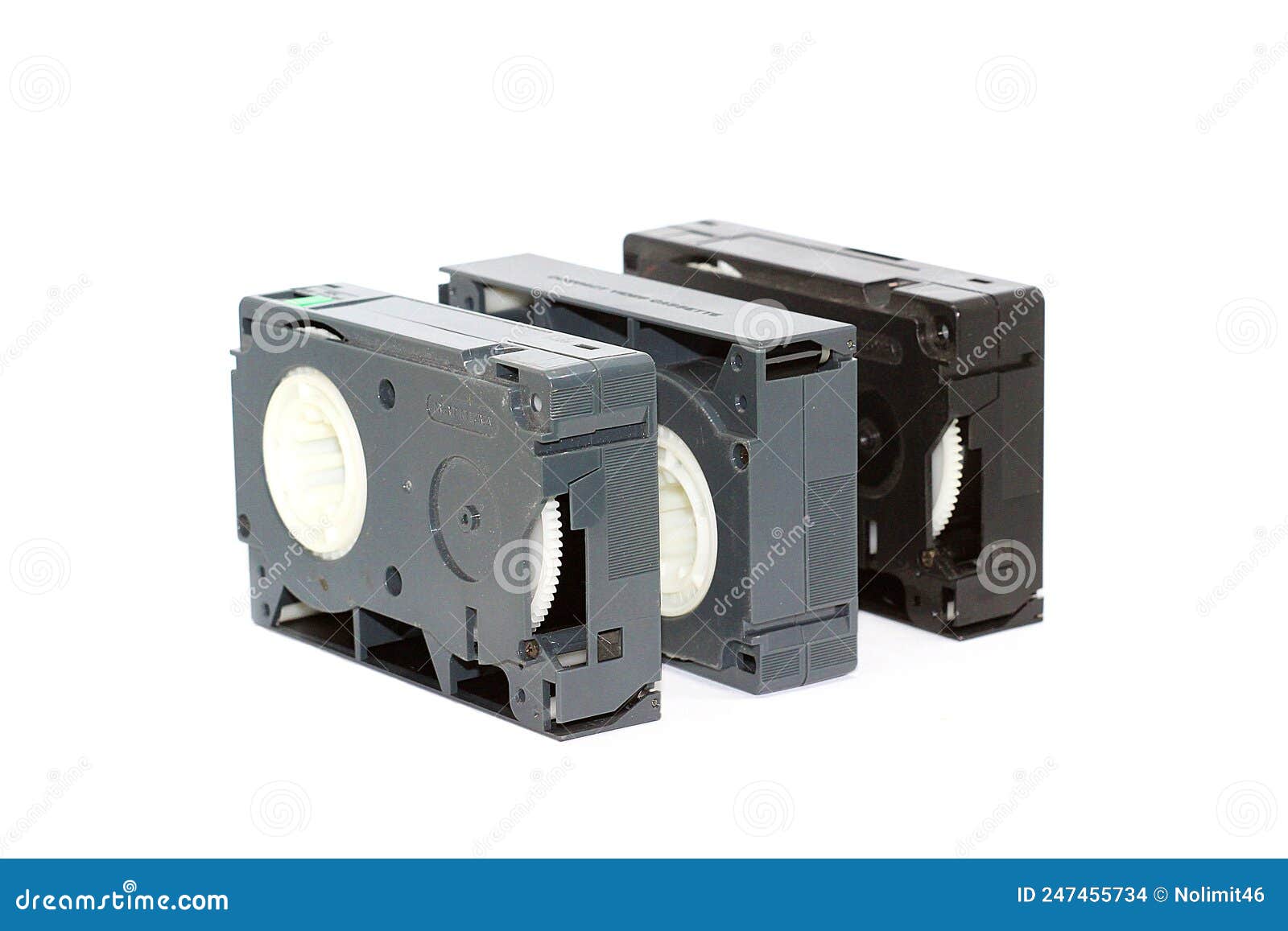 VHS-C Small Video Cassettes Isolated on White Background Stock Photo ...