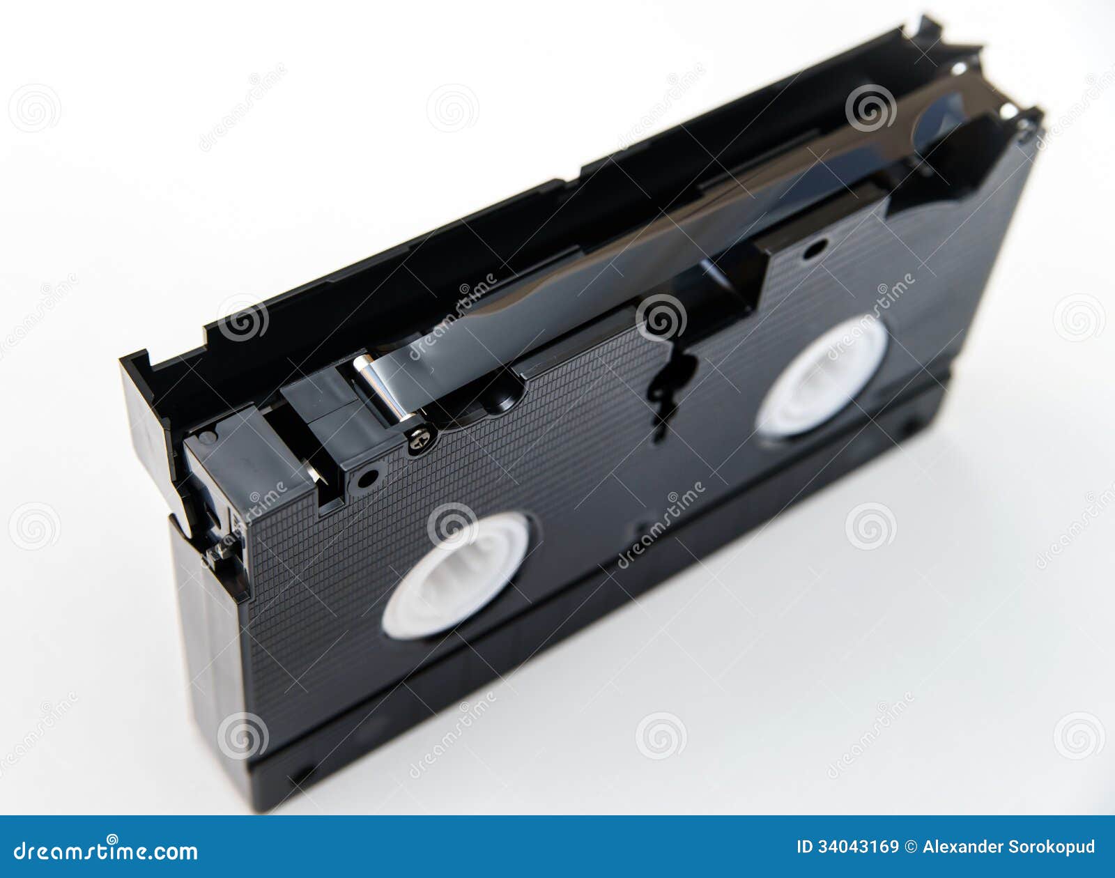 VHS Cassette with Magnetic Film Stock Image - Image of isolated, retro ...