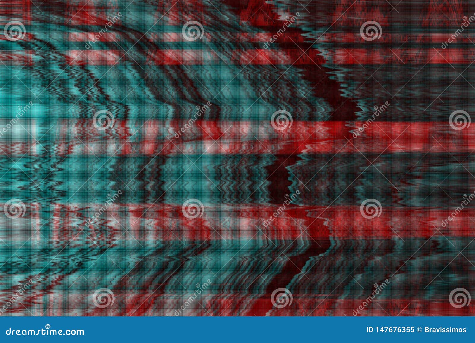 VHS Glitch Background Artifact Noise, Display Stock Illustration ...