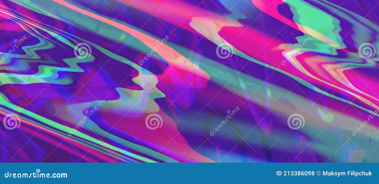 Glitch Background. Pink Black Color Diffusion. Watercolor Painting ...