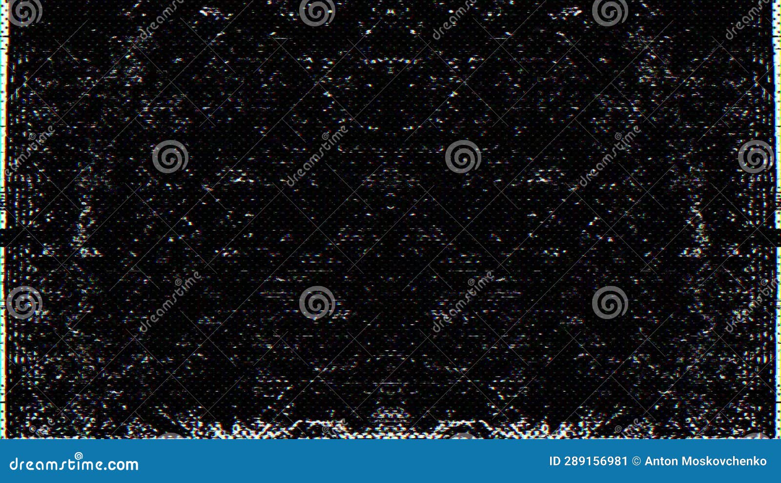 VHS Glitches Imitation, Static Noise Interference, Abstract Bg. Stock ...