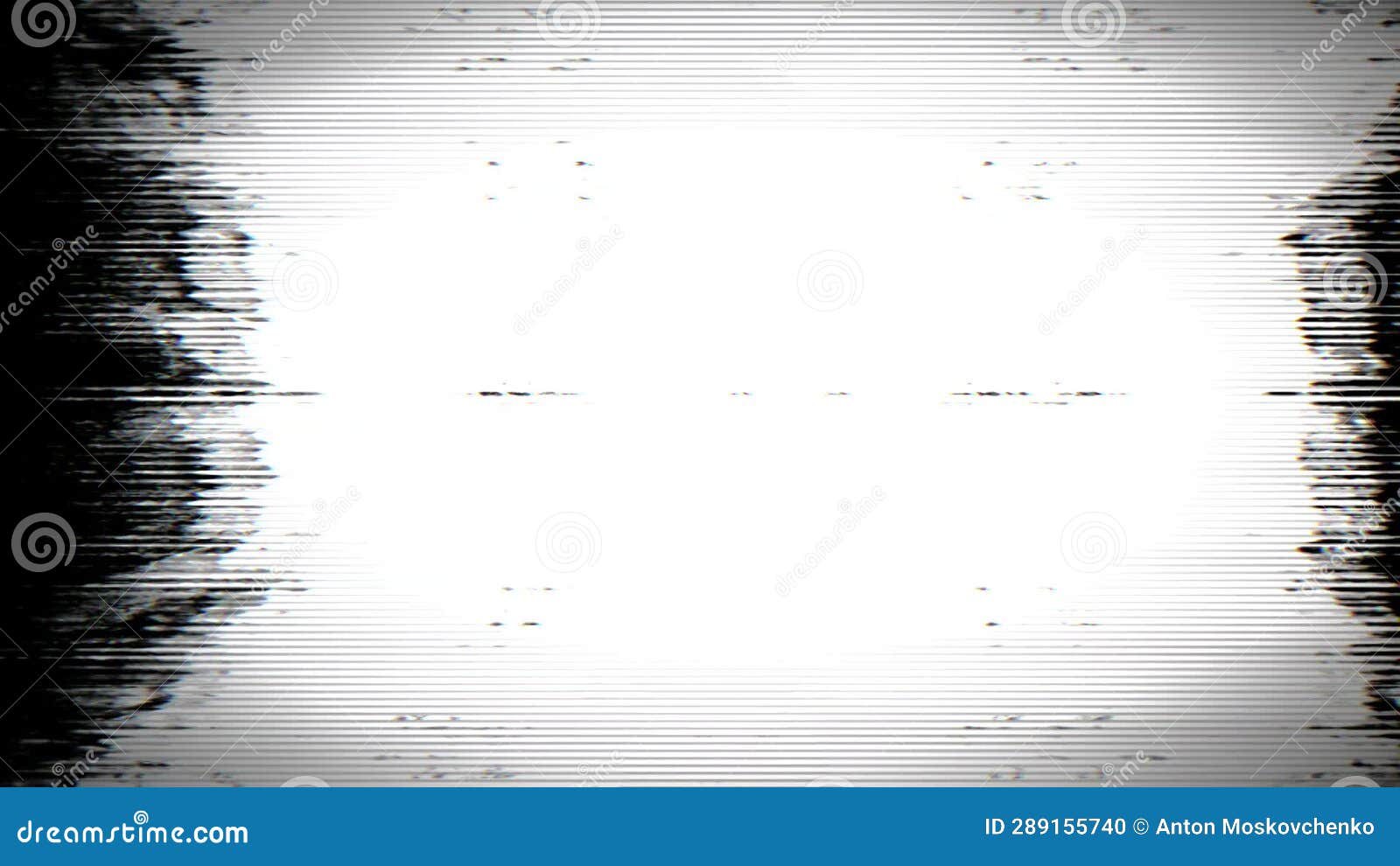 VHS Glitches Imitation, Static Noise Interference, Abstract Bg. Stock ...