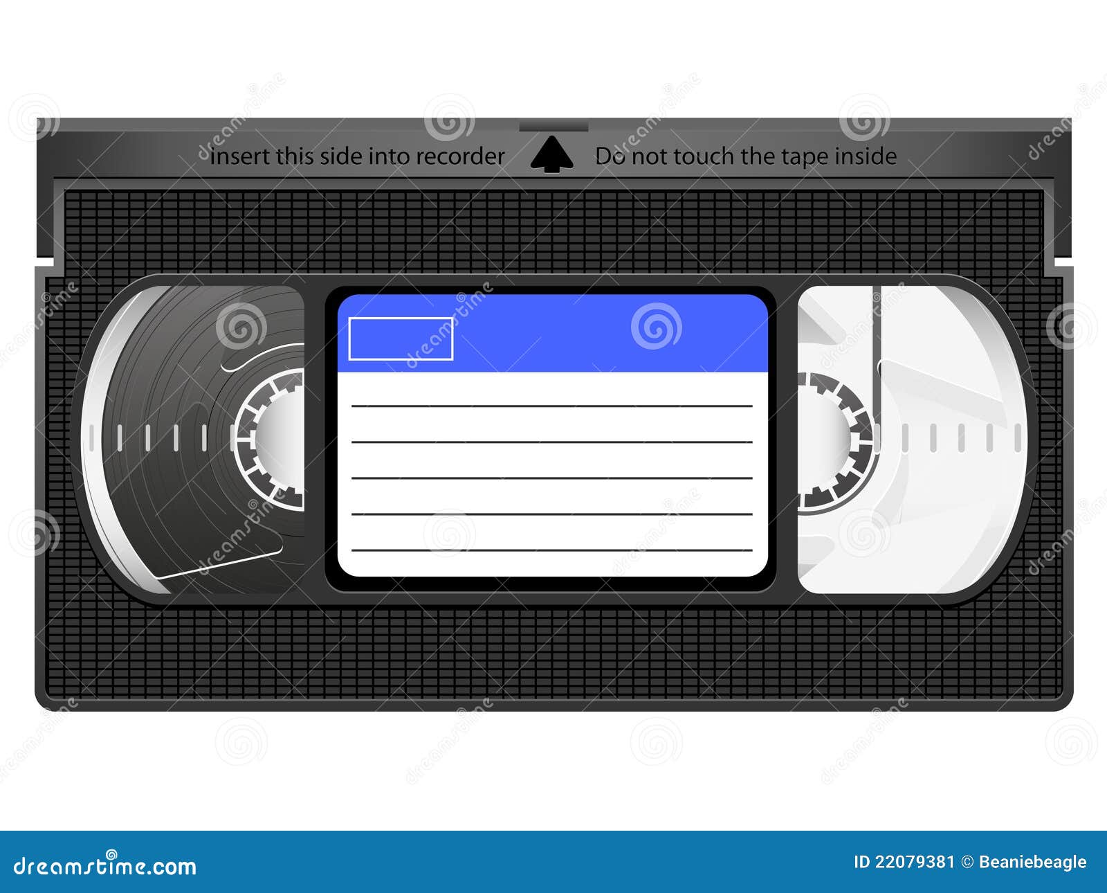 VHS Icon stock vector. Illustration of white, entertain - 22079381