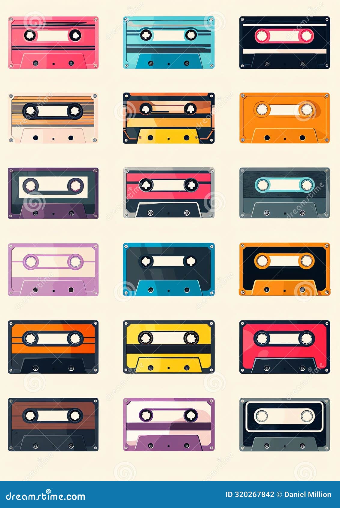 VHS Tape Border 90s Retro Nostalgic Frame Stock Illustration ...