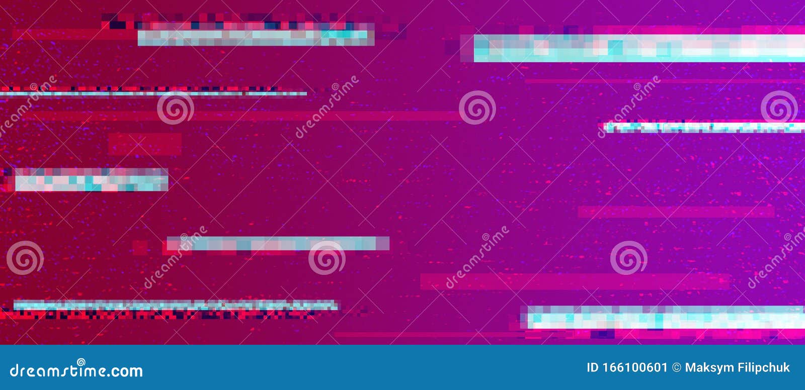 Pixelated Television Screen With Static Noise Caused By Bad Signal ...