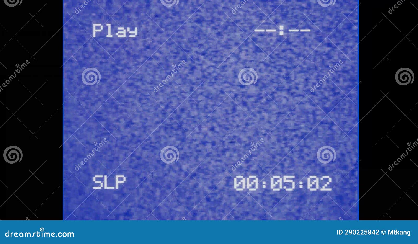 VHS Video Player Screen for Vintage Effect for Crt Tv Stock Footage ...